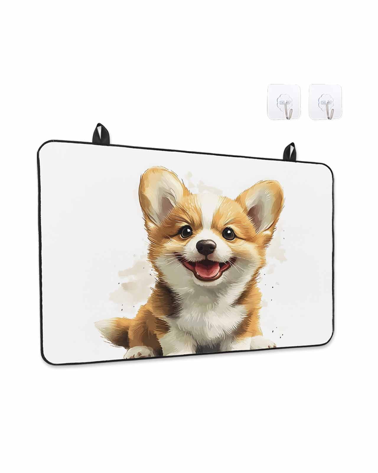 Stove Top Covers for Electric Stove 24x21 Inches, Sitting Puppy Cartoon ...