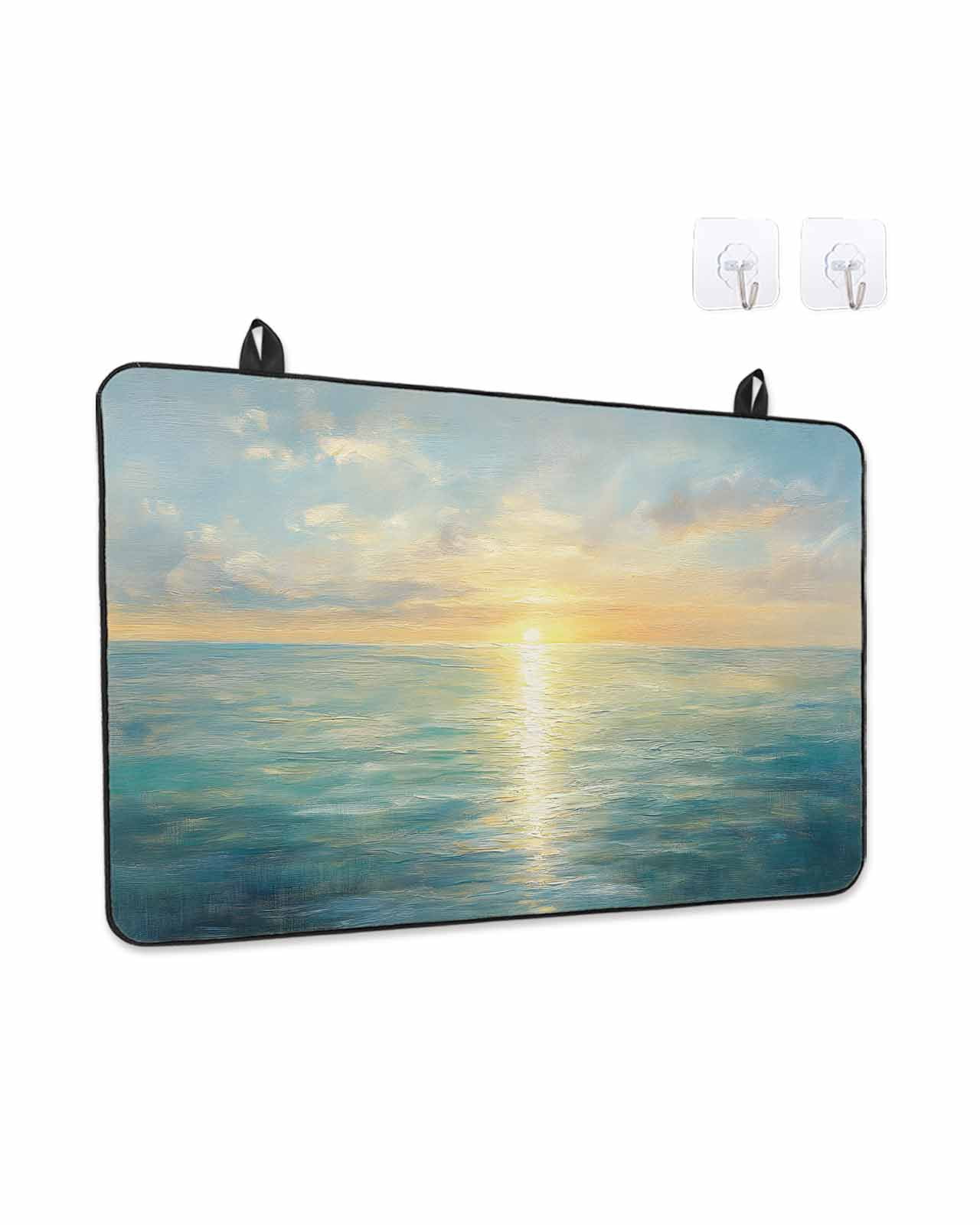 Stove Top Covers for Electric Stove 24x21 Inches, Sunset Ocean Heat ...