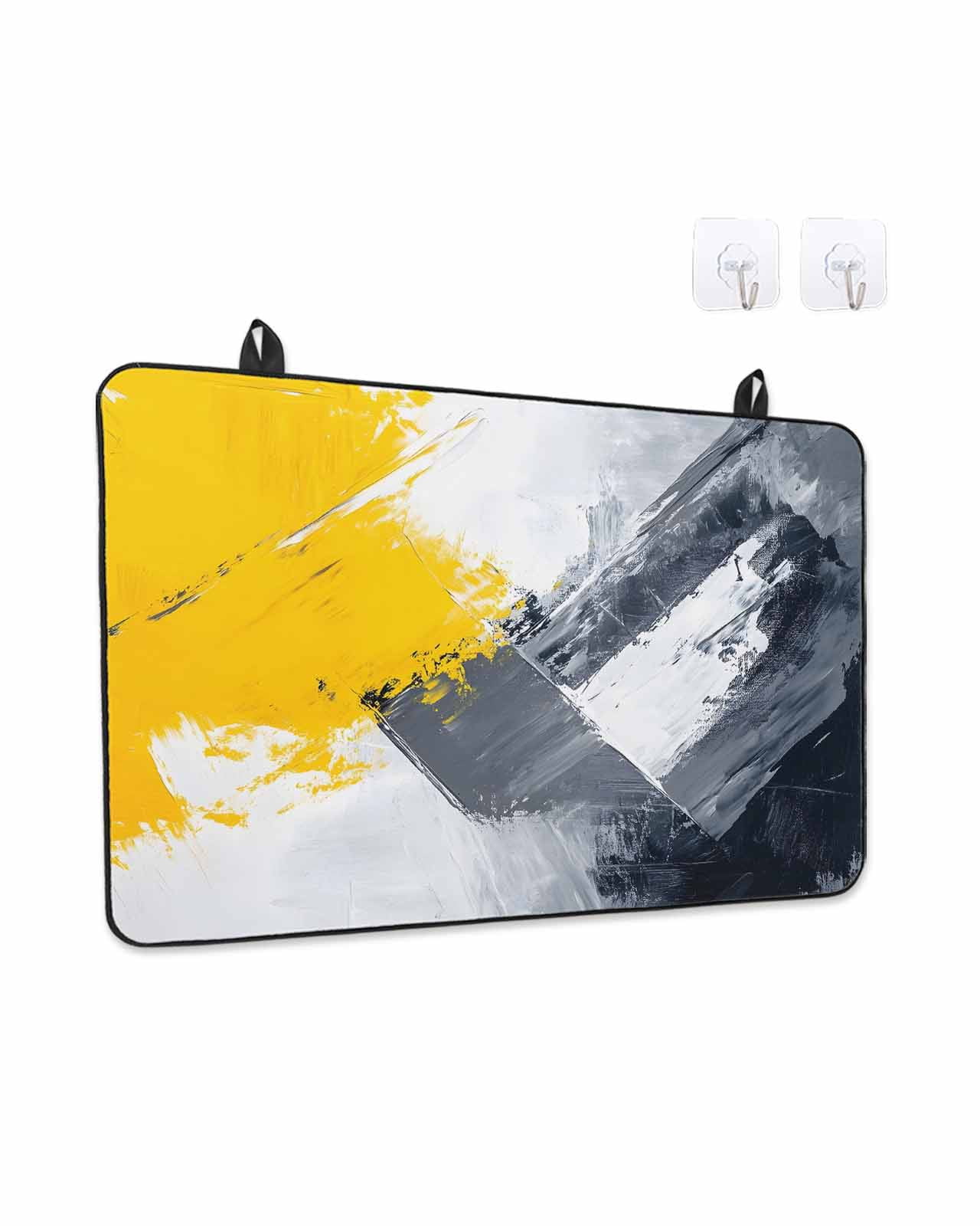 Stove Top Covers for Electric Stove 24x21 Inches, Yellow Gray Heat ...