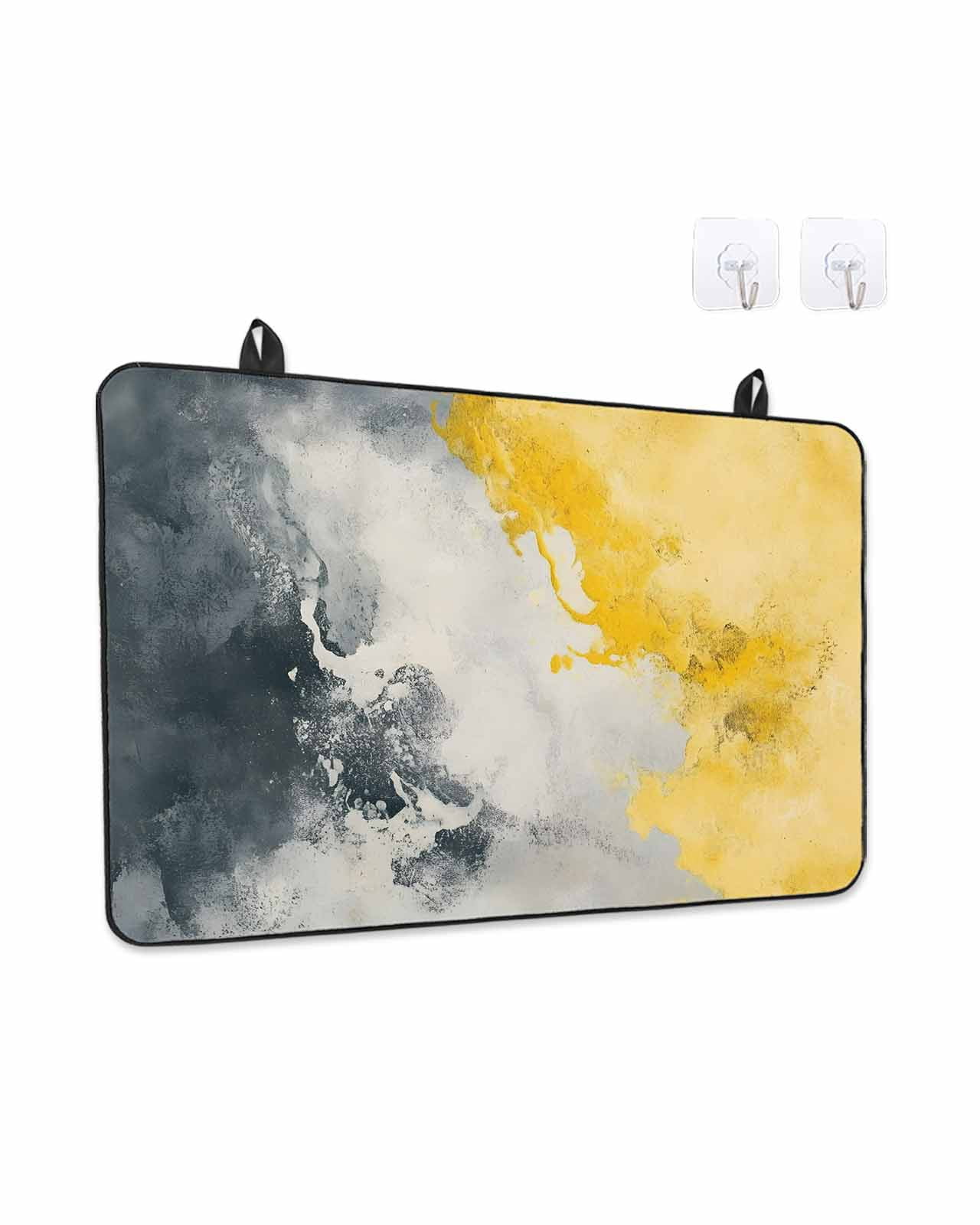 Stove Top Covers for Electric Stove 24x21 Inches, Yellow Grey Heat ...