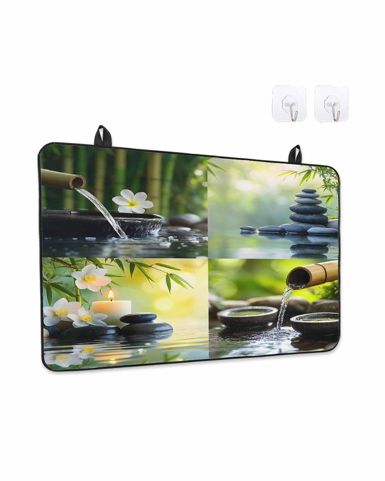 Stove Top Covers for Electric Stove 24x21 Inches, Zen Stones Heat ...