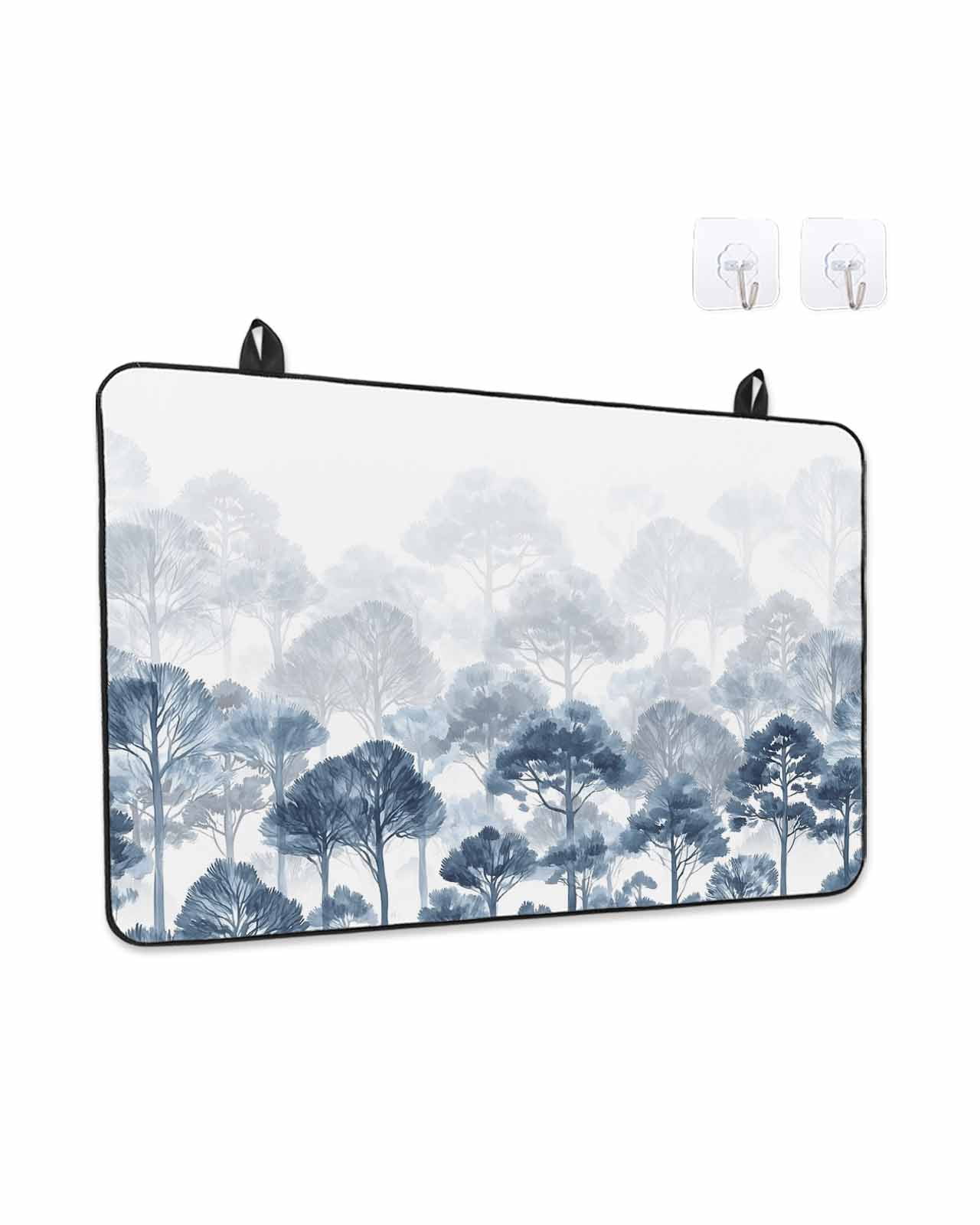 Stove Top Covers for Electric Stove 28.5x20.5 Inches, Blue Forest Heat ...