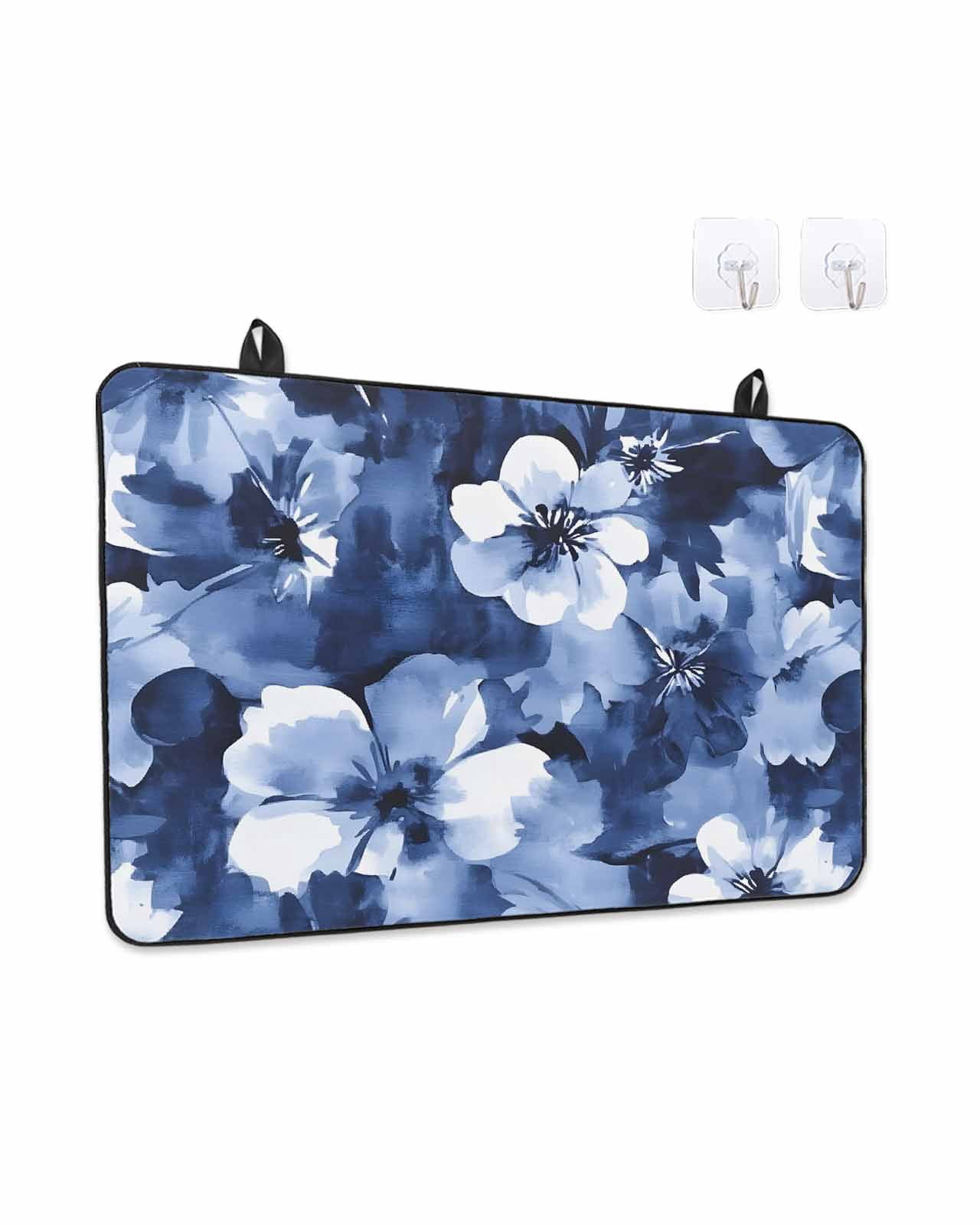 Stove Top Covers for Electric Stove 28.5x20.5 Inches, Navy Blue Spring ...