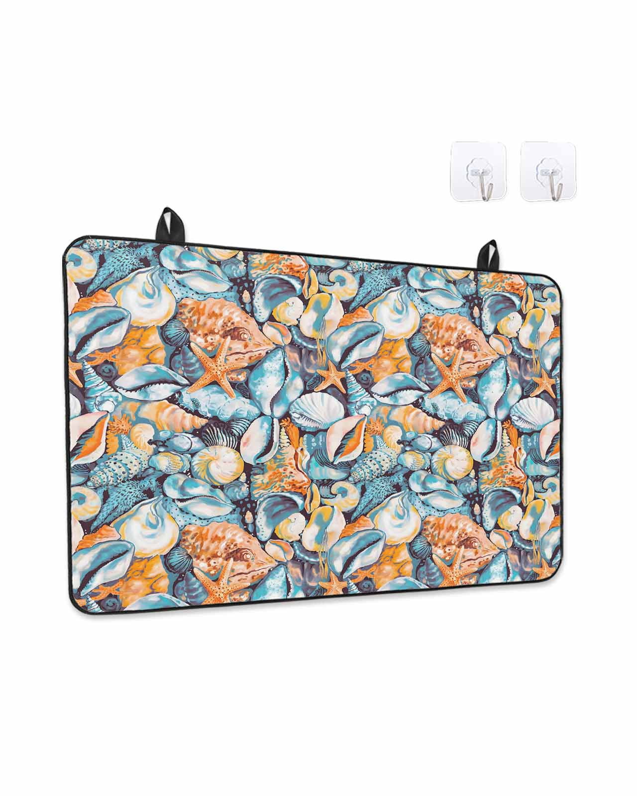 Stove Top Covers for Electric Stove 28.5x20.5 Inches, Orange Blue ...