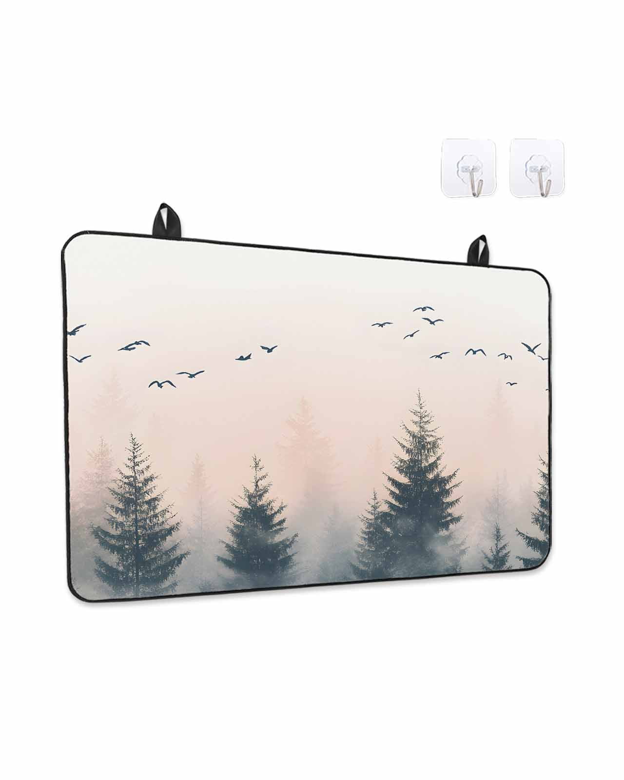 Stove Top Covers for Electric Stove 28.5x20.5 Inches, Rustic Foggy ...