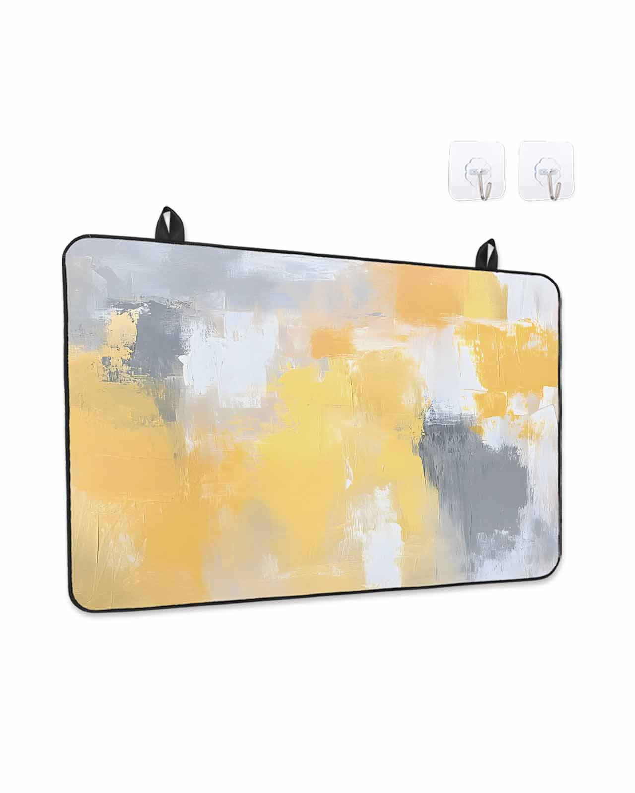 Stove Top Covers for Electric Stove 28.5x20.5 Inches, Yellow Grey Heat ...