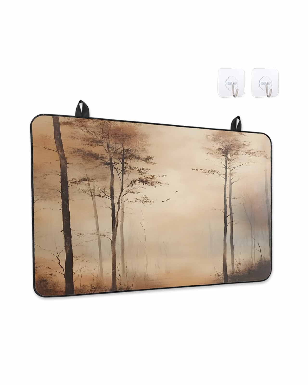 Stove Top Covers for Electric Stove 31x24 Inches, Brown Forest Heat ...