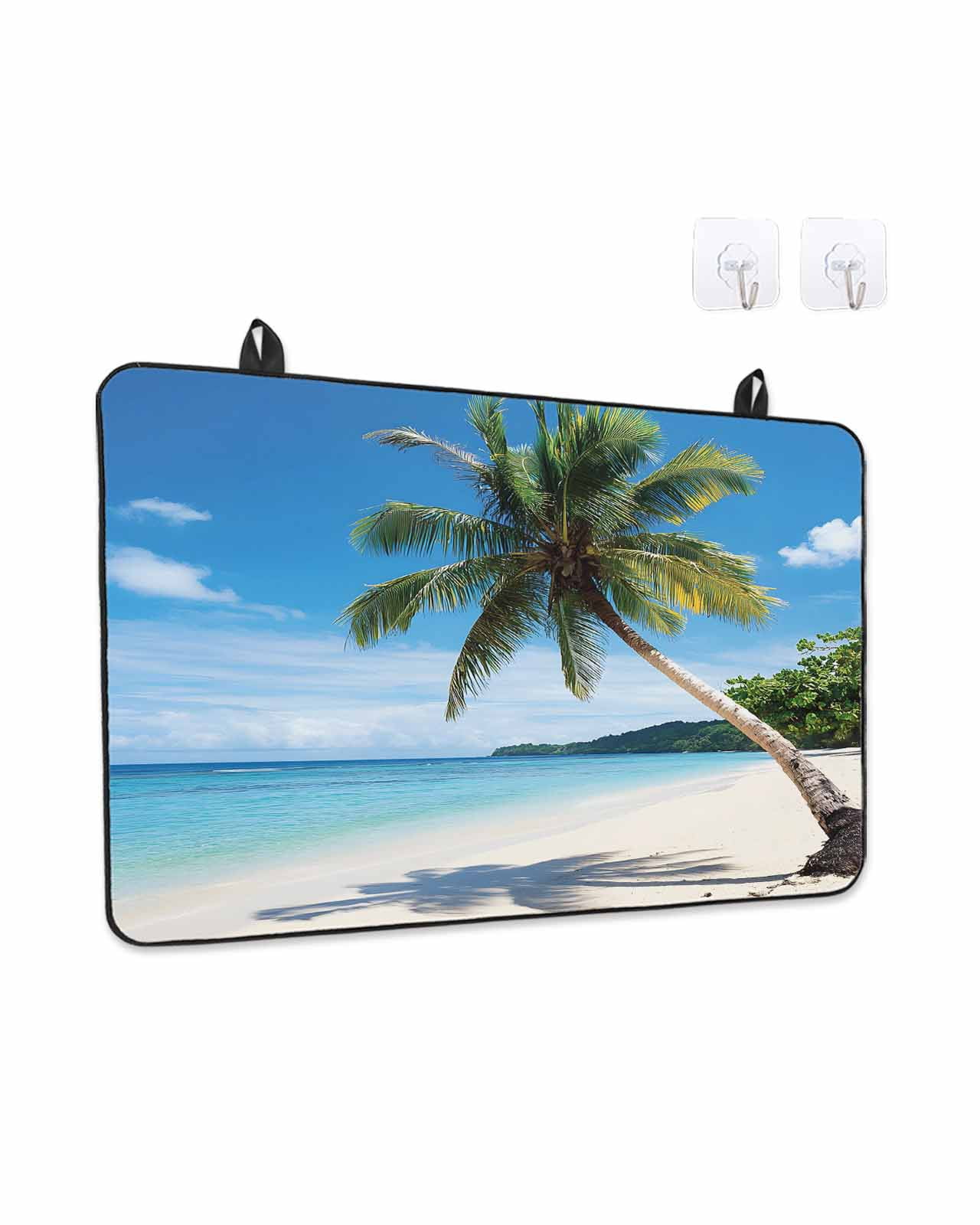 Stove Top Covers for Electric Stove 31x24 Inches, Coastal Tropical Heat ...