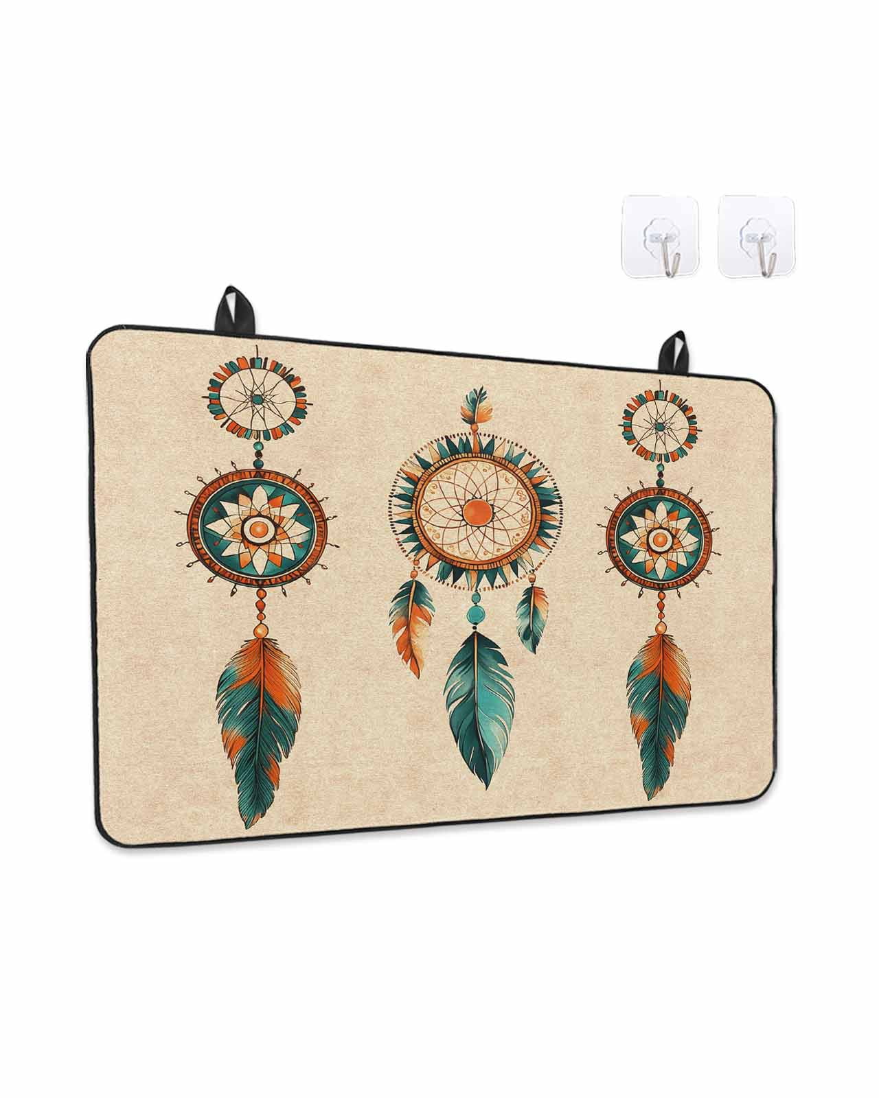 Stove Top Covers for Electric Stove 31x24 Inches, Geometric Feathers ...