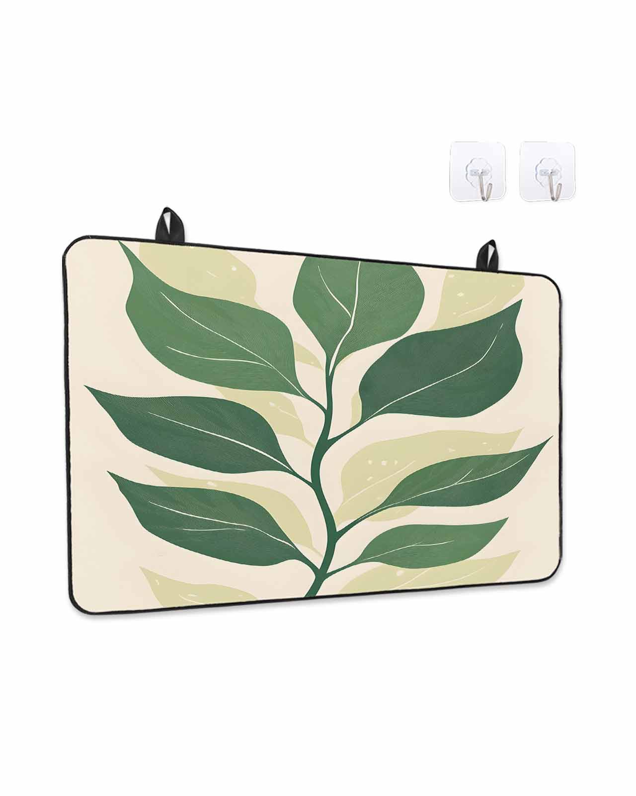 Stove Top Covers for Electric Stove 31x24 Inches, Green Botanical Heat ...