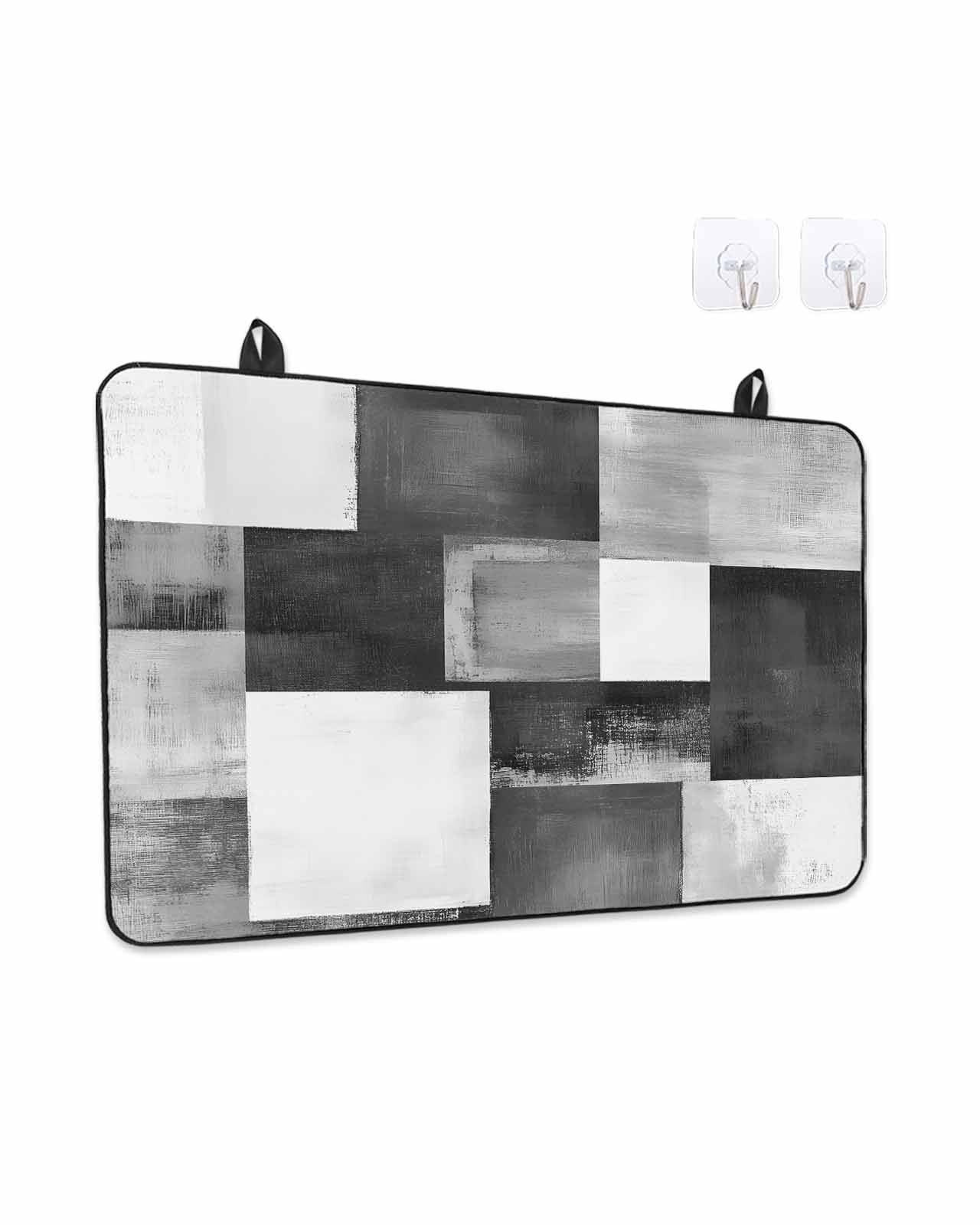 Stove Top Covers for Electric Stove 31x24 Inches, Grey Geometric Heat ...