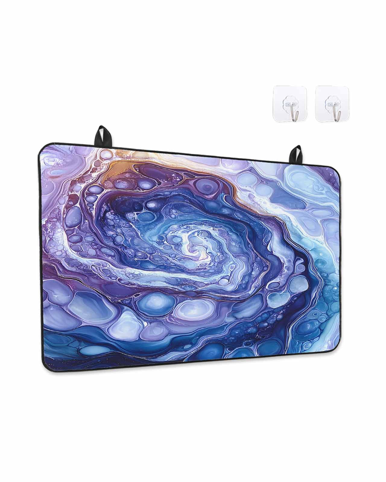 Stove Top Covers for Electric Stove 31x24 Inches, Modern Blue Heat ...