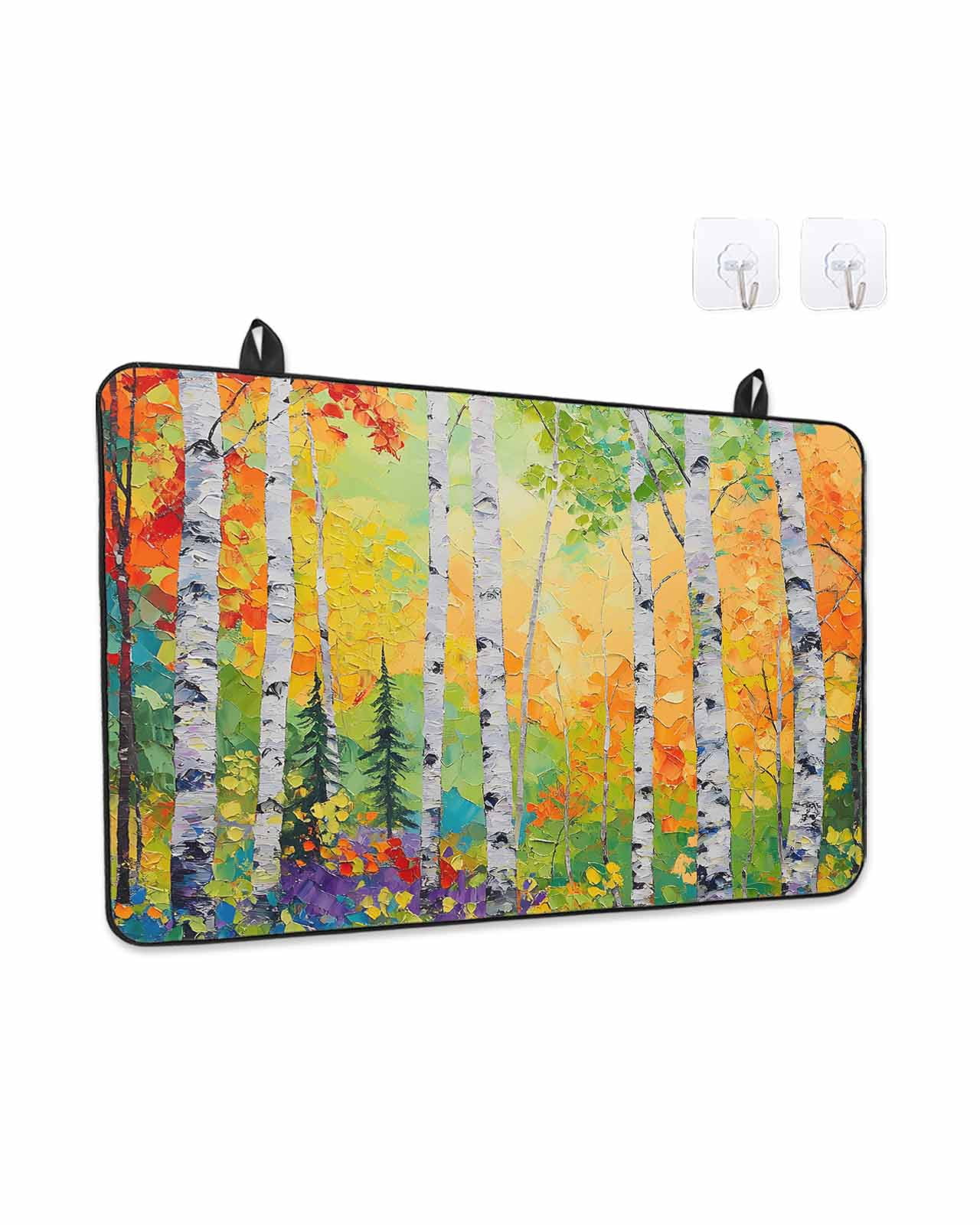 Stove Top Covers for Electric Stove 31x24 Inches, Modern Oil Painting ...