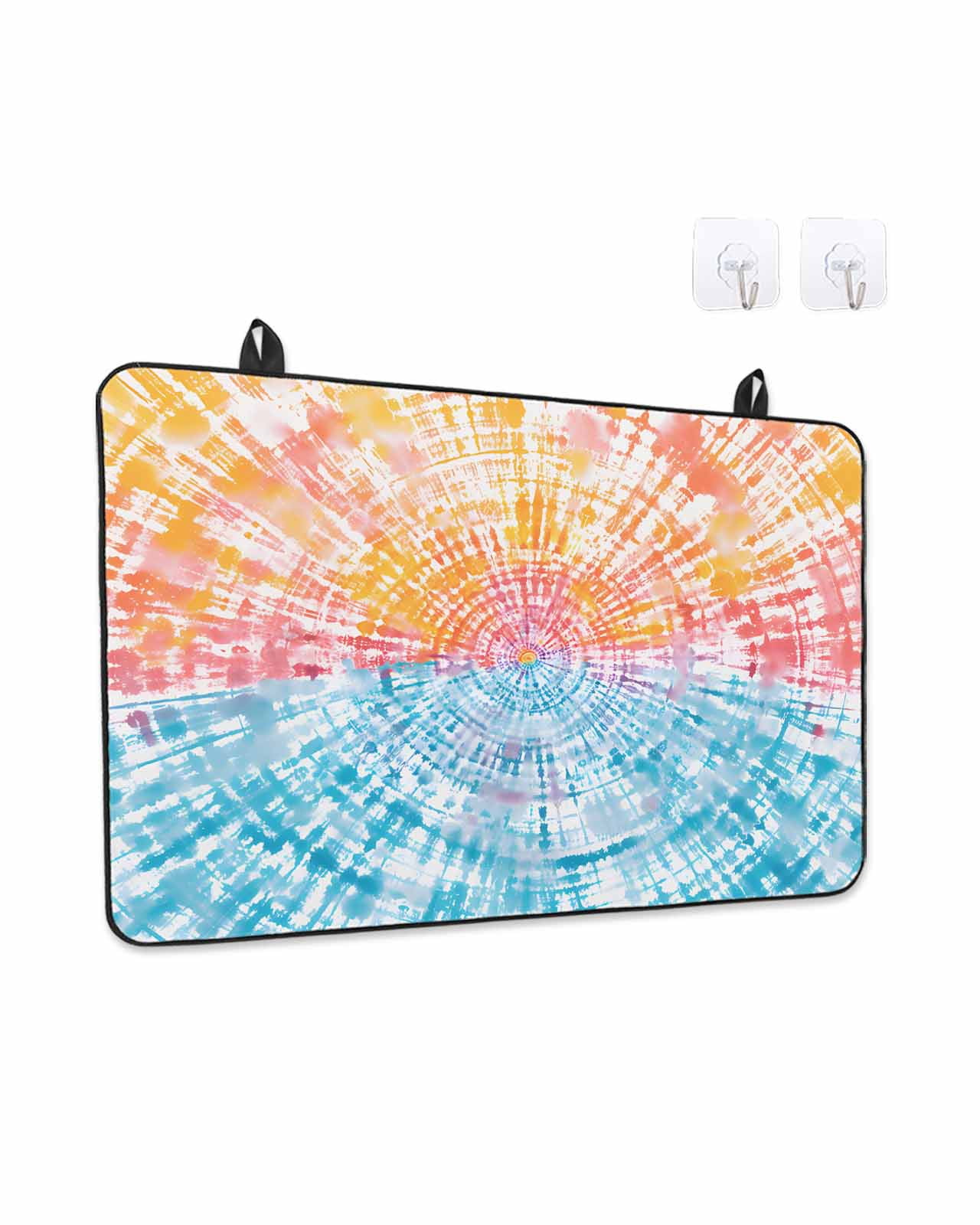Stove Top Covers for Electric Stove 31x24 Inches, Orange Pink Blue Heat ...