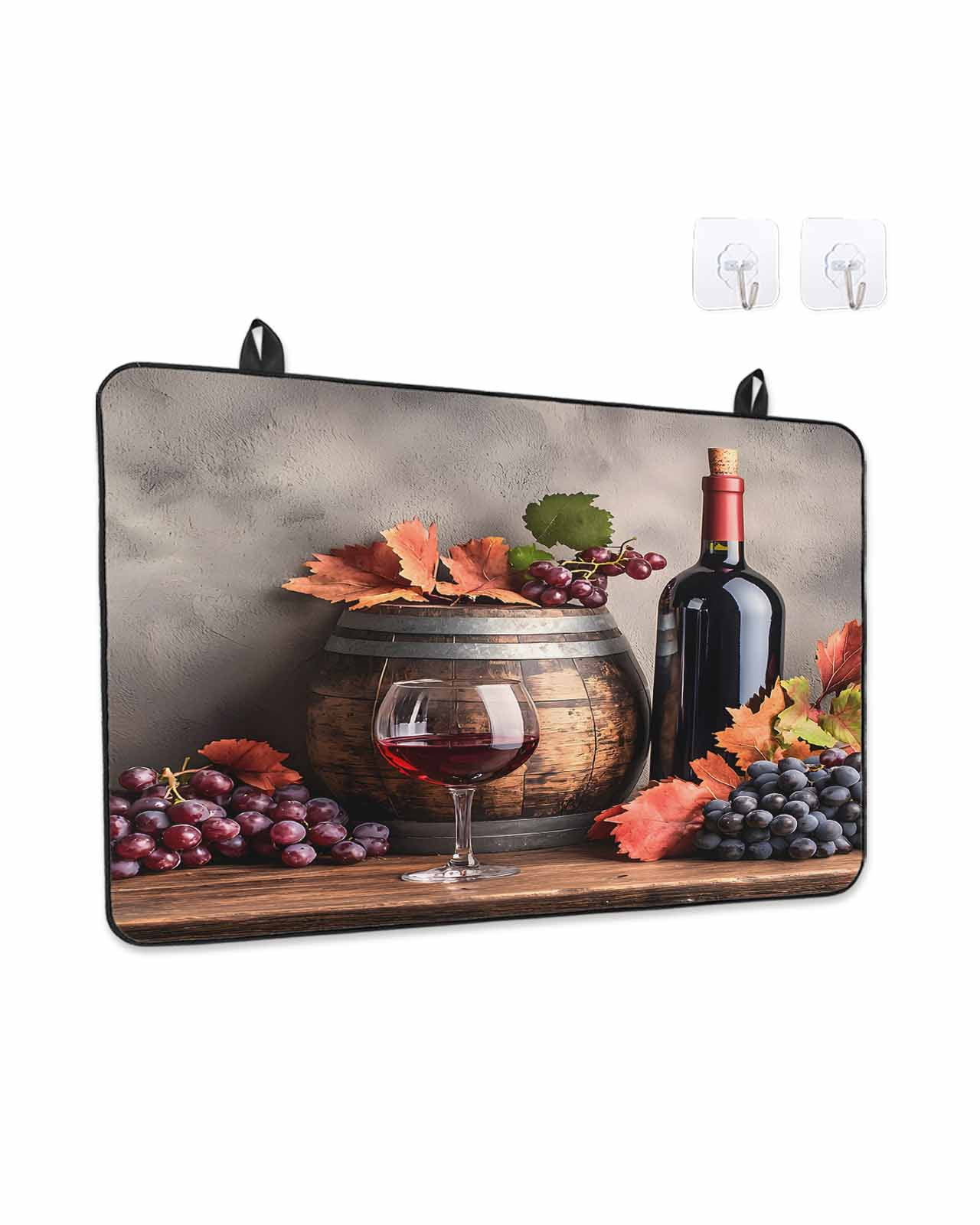 Stove Top Covers for Electric Stove 31x24 Inches, Purple Grapes ...