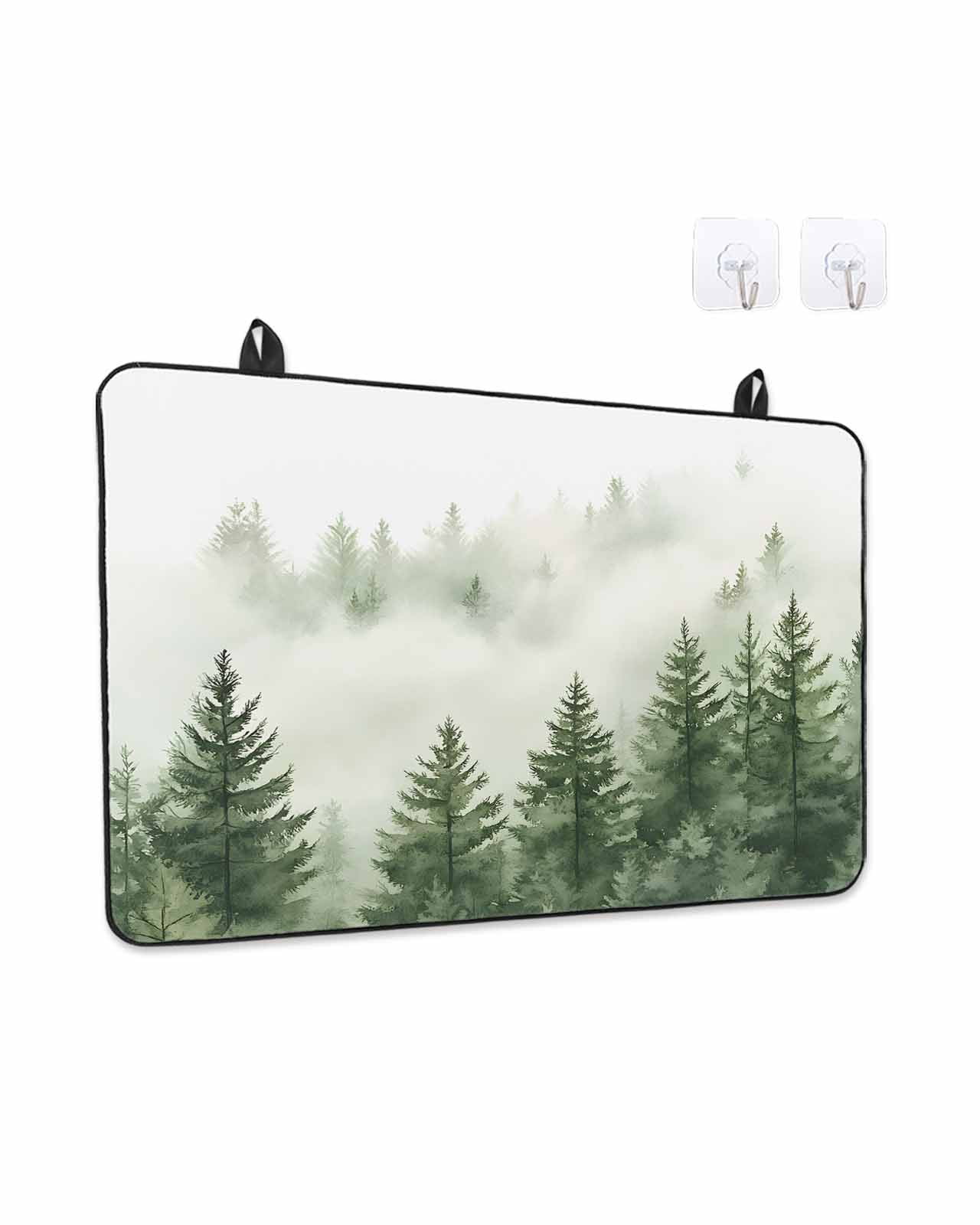 Stove Top Covers for Electric Stove 31x24 Inches, Rustic Mist Forest ...