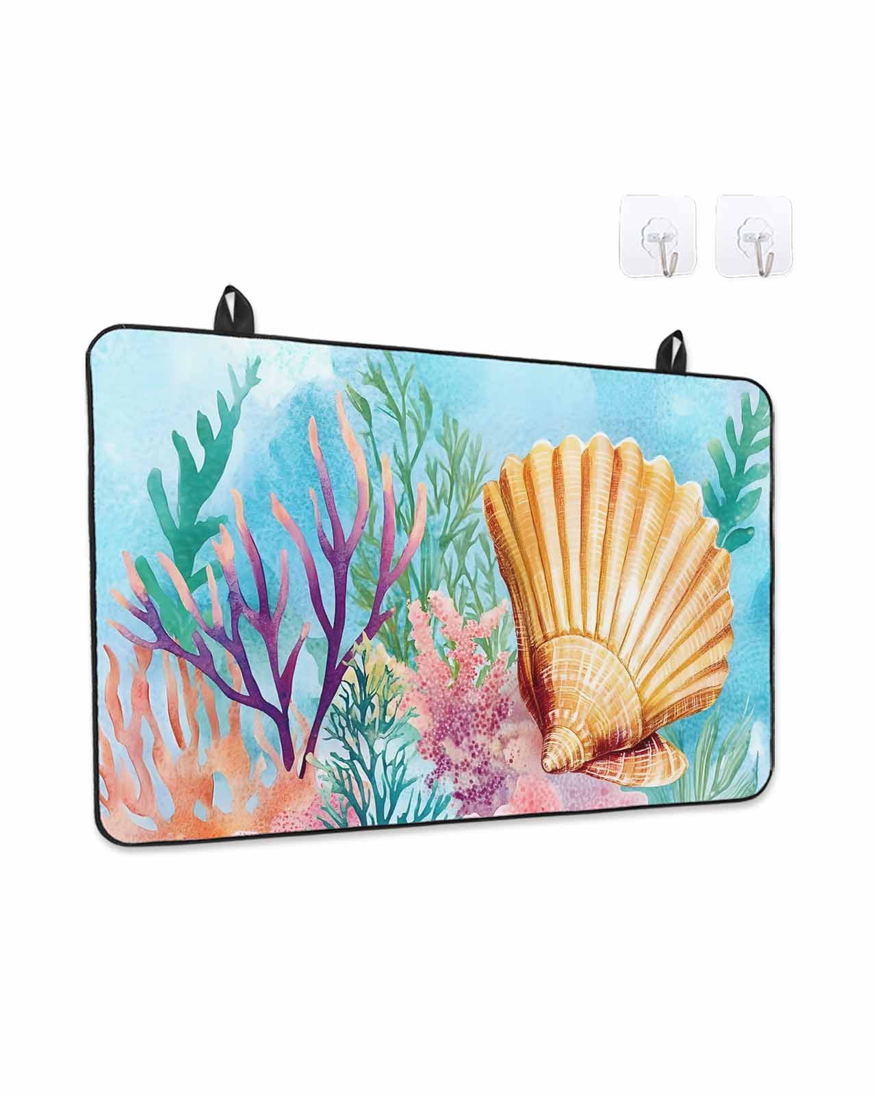 Stove Top Covers for Electric Stove 31x24 Inches, Summer Ocean Heat ...