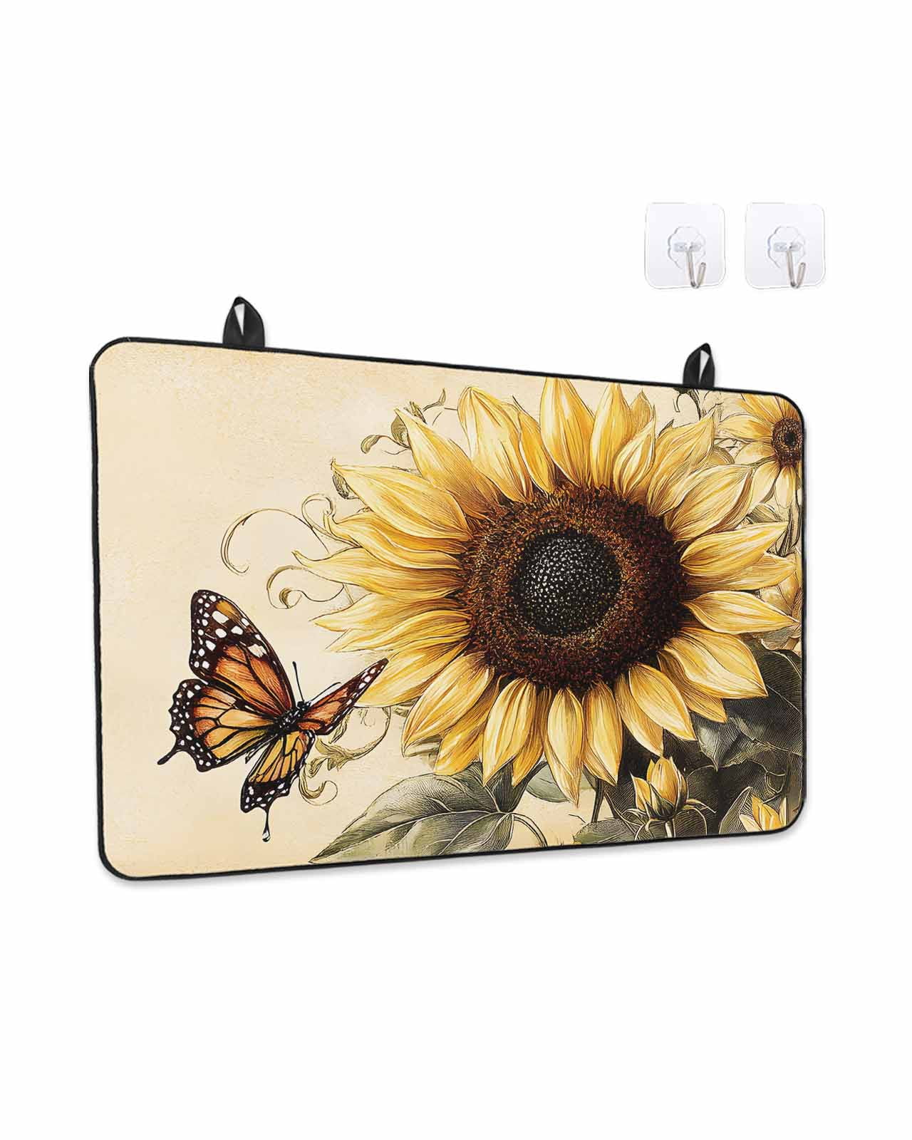 Stove Top Covers for Electric Stove 31x24 Inches, Sunflower Heat ...