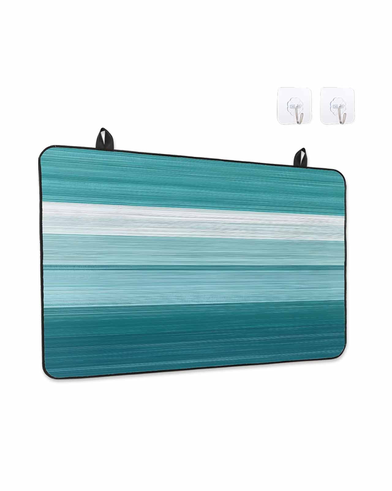 Stove Top Covers for Electric Stove 31x24 Inches, Teal Green Ombre ...