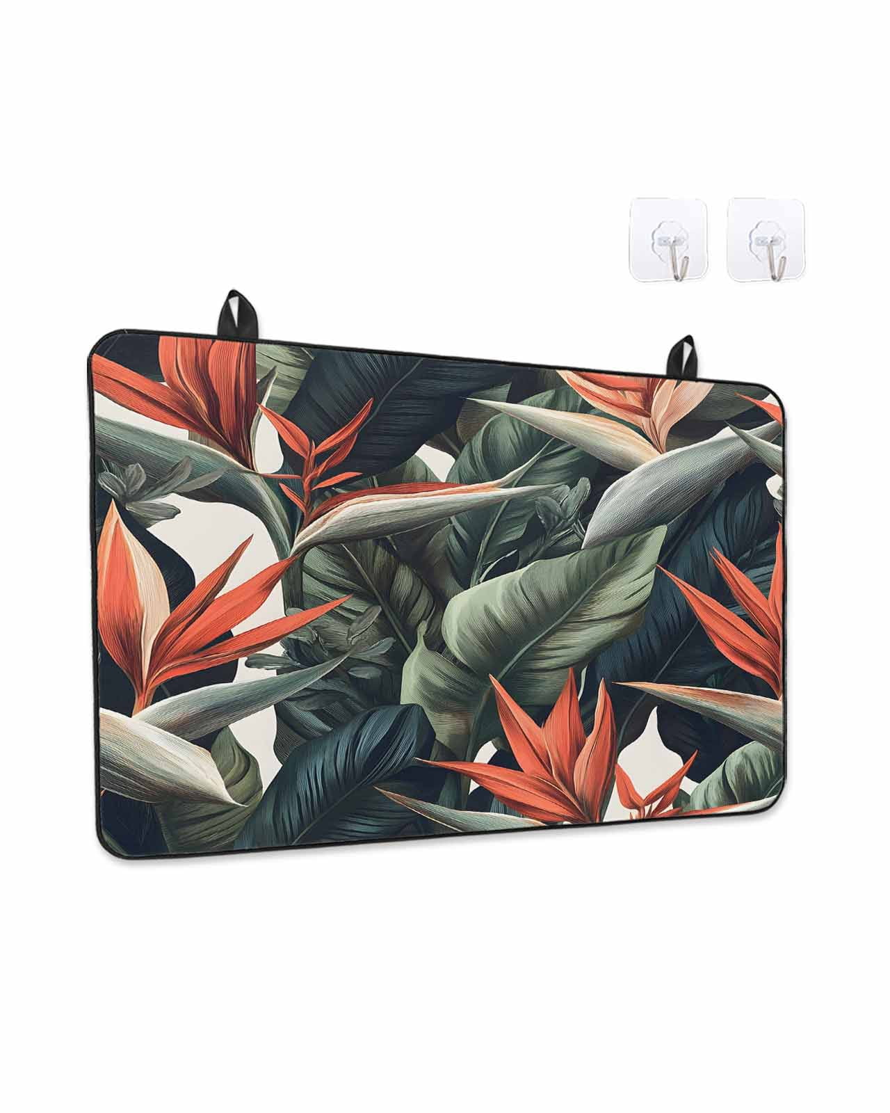 Stove Top Covers for Electric Stove 31x24 Inches, Tropical Flowers ...