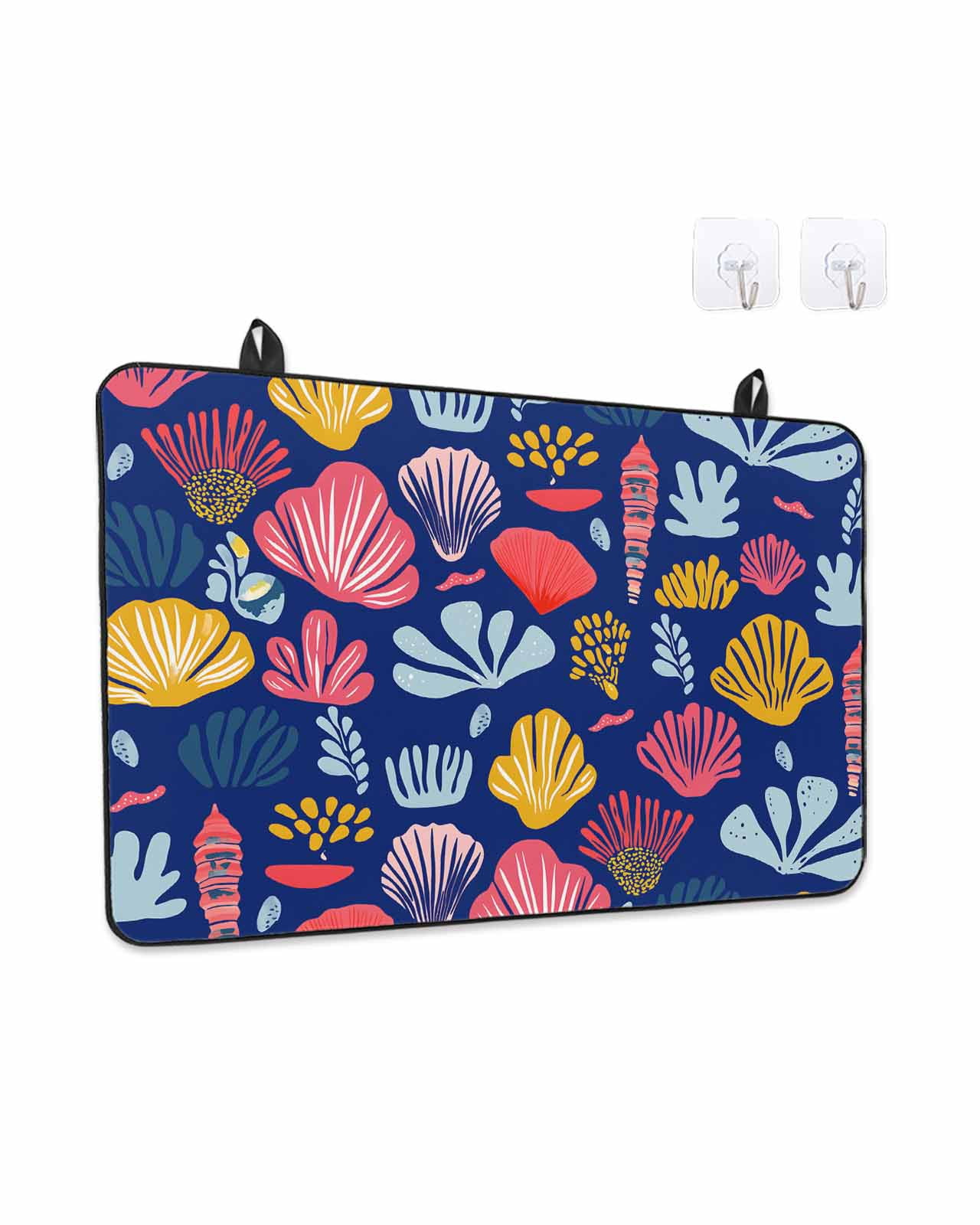 Stove Top Covers for Electric Stove 36x21 Inches, Blue Coastal Heat ...