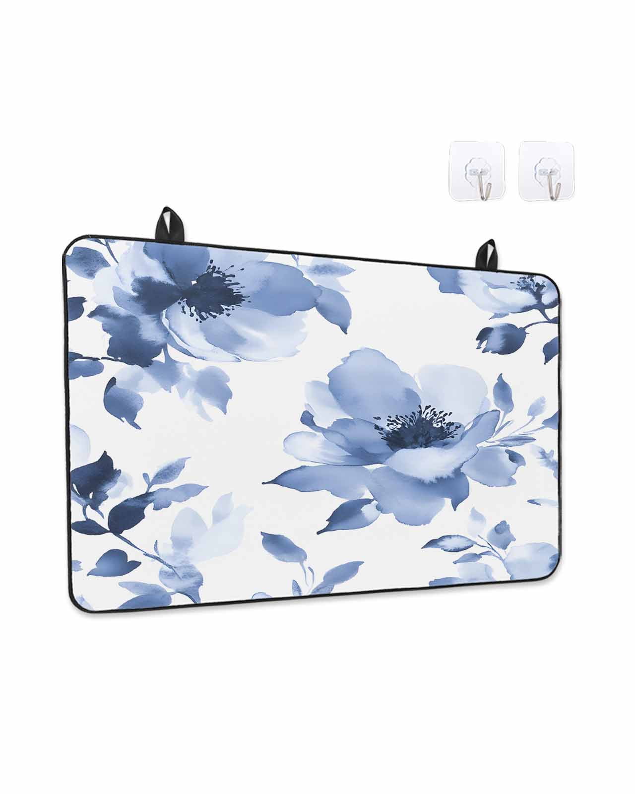 Stove Top Covers for Electric Stove 36x21 Inches, Blue Floral Spring ...