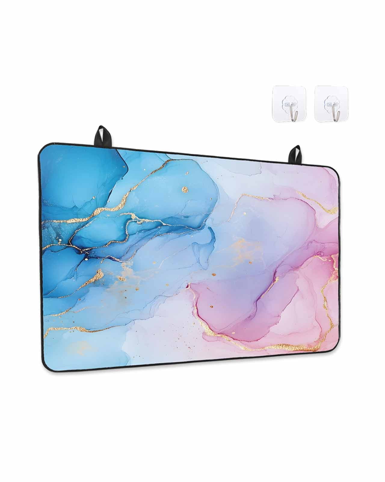 Stove Top Covers for Electric Stove 36x21 Inches, Blue Pink Ombre Heat ...