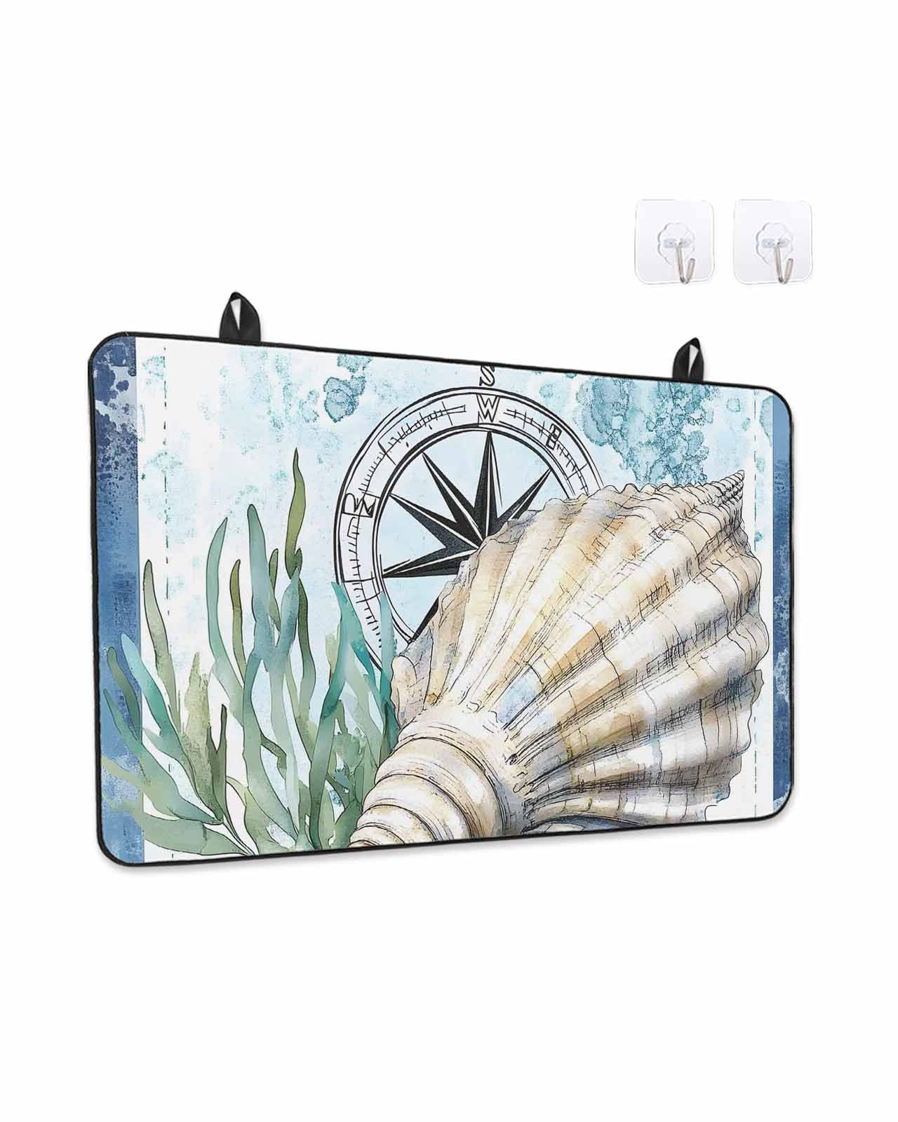 Stove Top Covers for Electric Stove 36x21 Inches, Coastal Ocean Heat ...