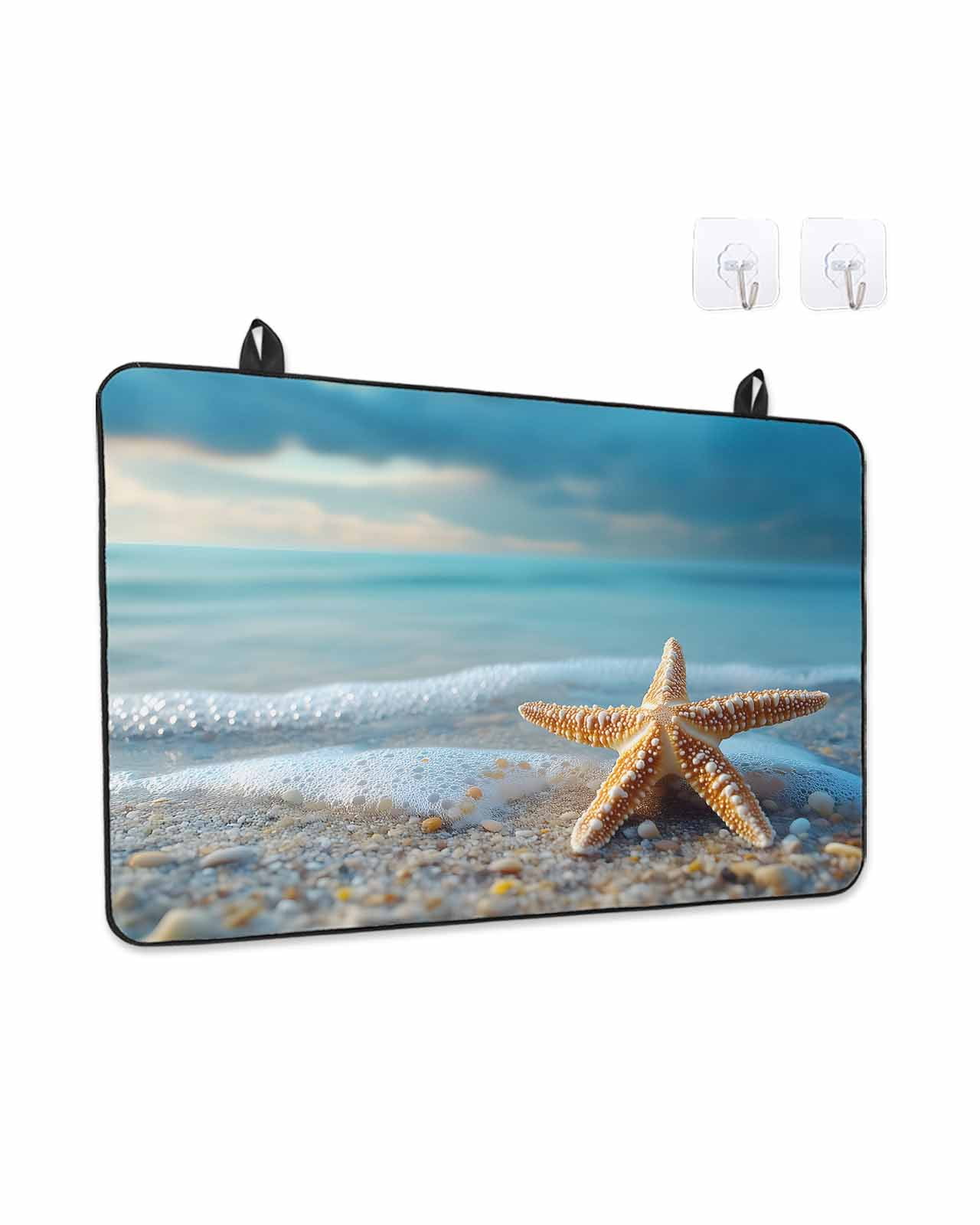 Stove Top Covers for Electric Stove 36x21 Inches, Coastal Starfish Heat ...