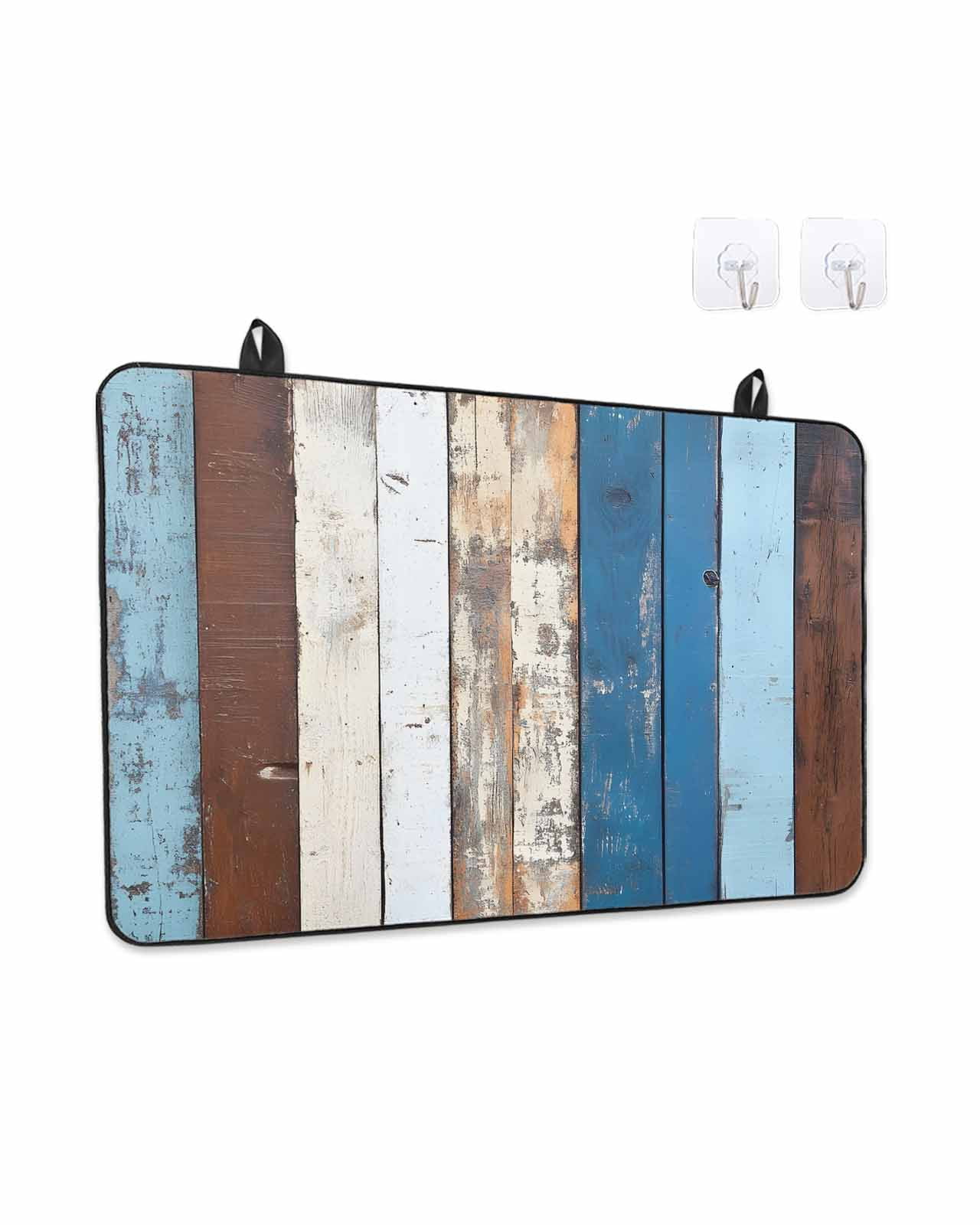 Stove Top Covers for Electric Stove 36x21 Inches, Colorful Wooden Heat ...