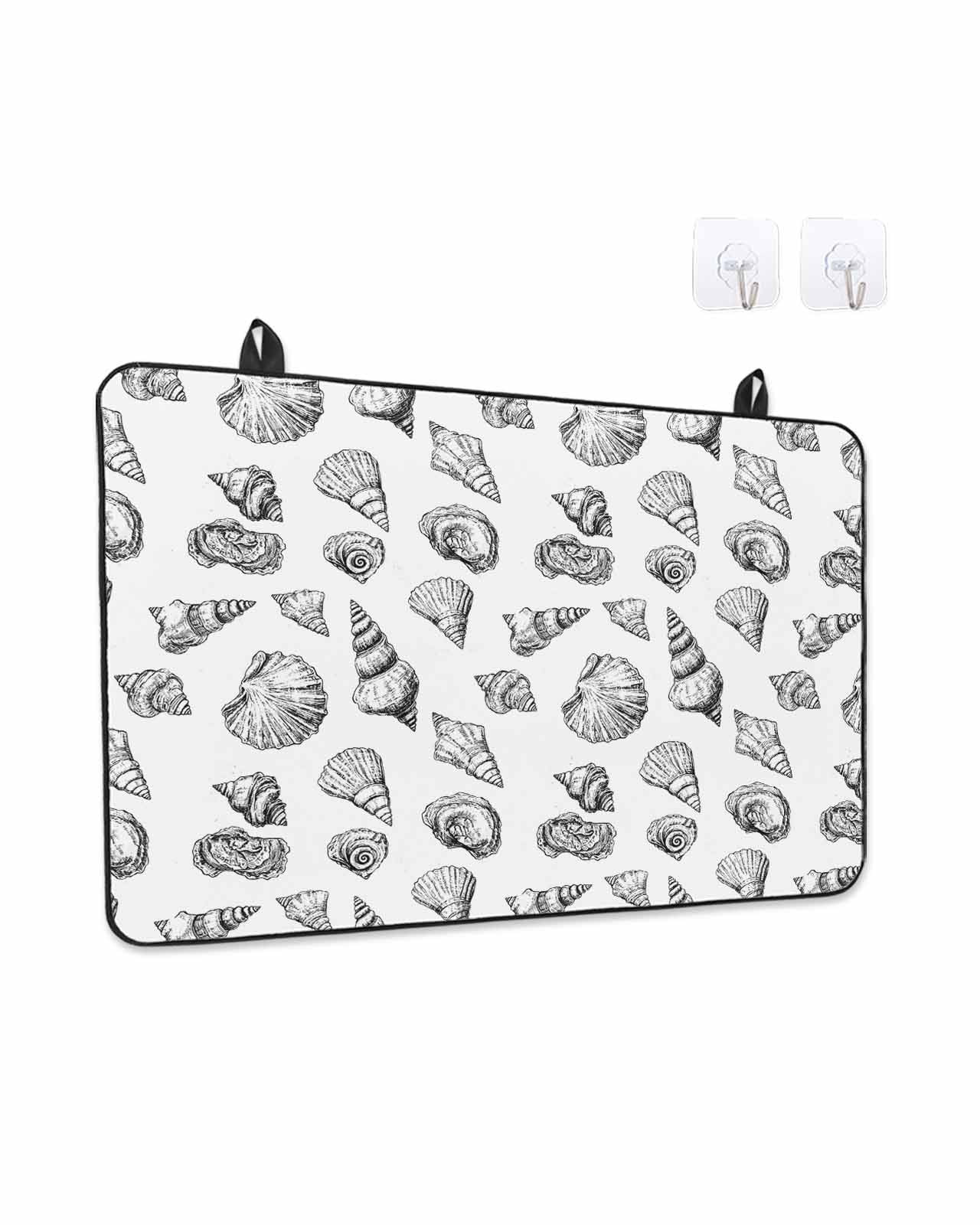 Stove Top Covers for Electric Stove 36x21 Inches, Ocean Conch Nautilus ...