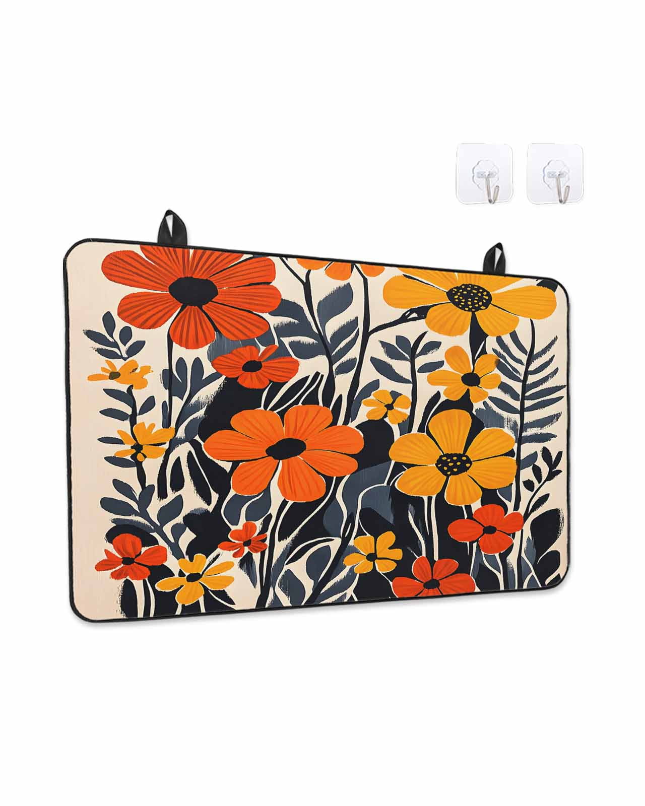 Stove Top Covers for Electric Stove 36x21 Inches, Orange Yellow Black ...