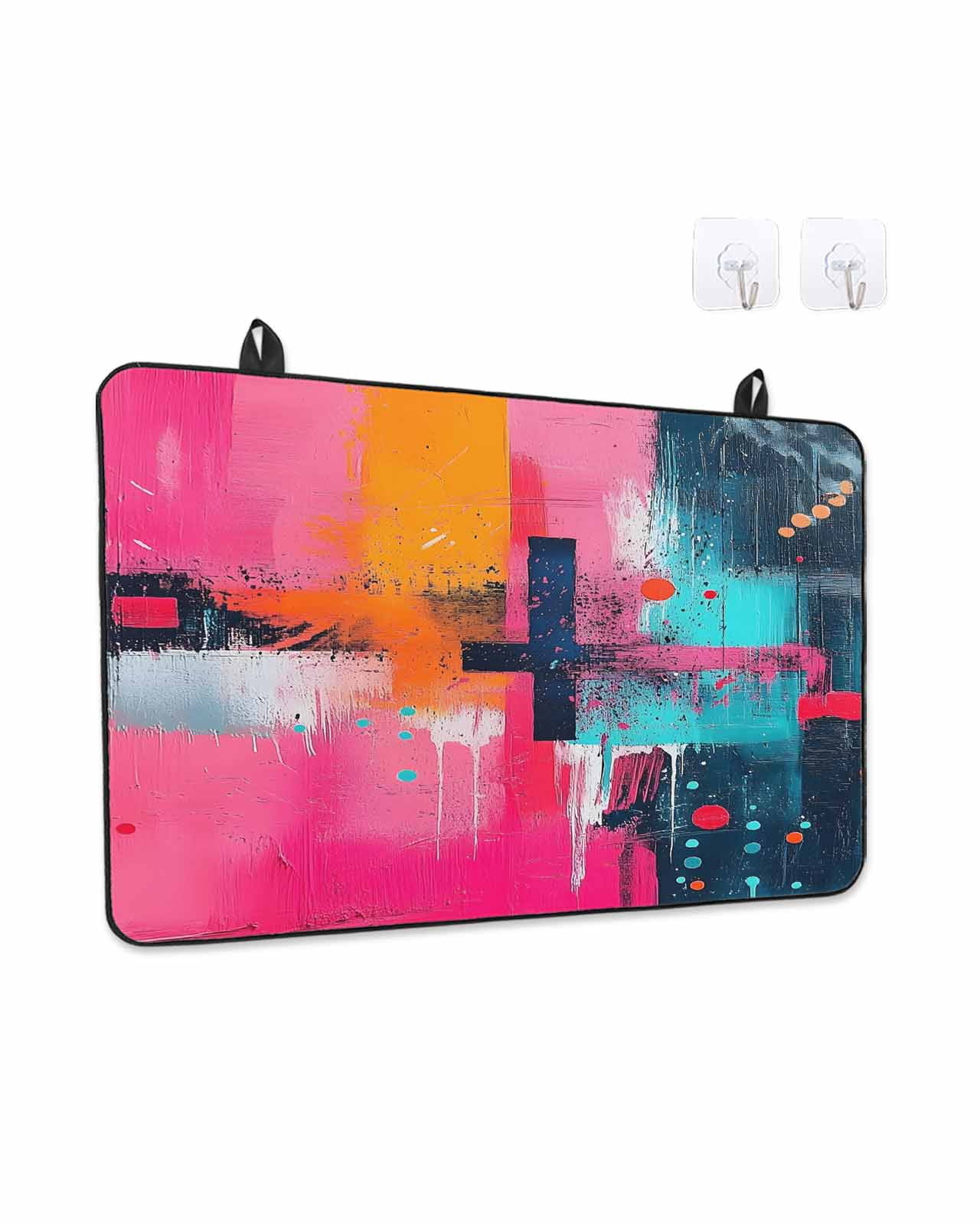 Stove Top Covers for Electric Stove 36x21 Inches, Pink Abstract Art ...