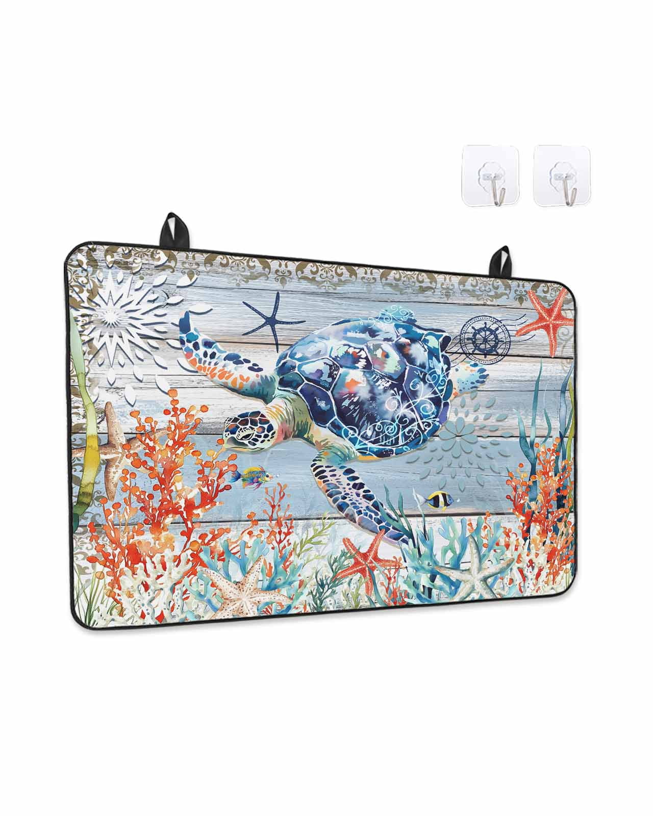 Stove Top Covers for Electric Stove 36x21 Inches, Sea Turtle Coastal ...