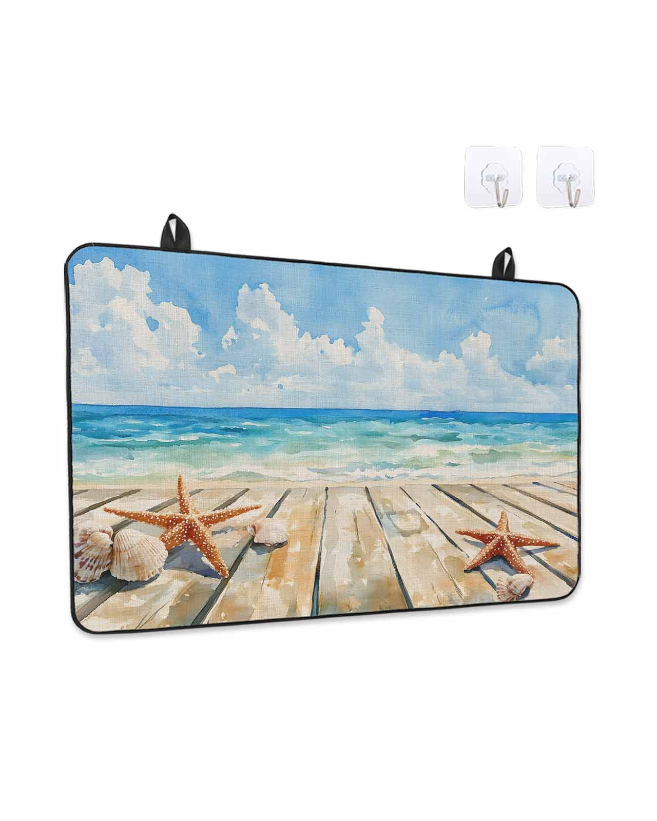 Stove Top Covers for Electric Stove 36x21 Inches, Summer Beach Heat ...