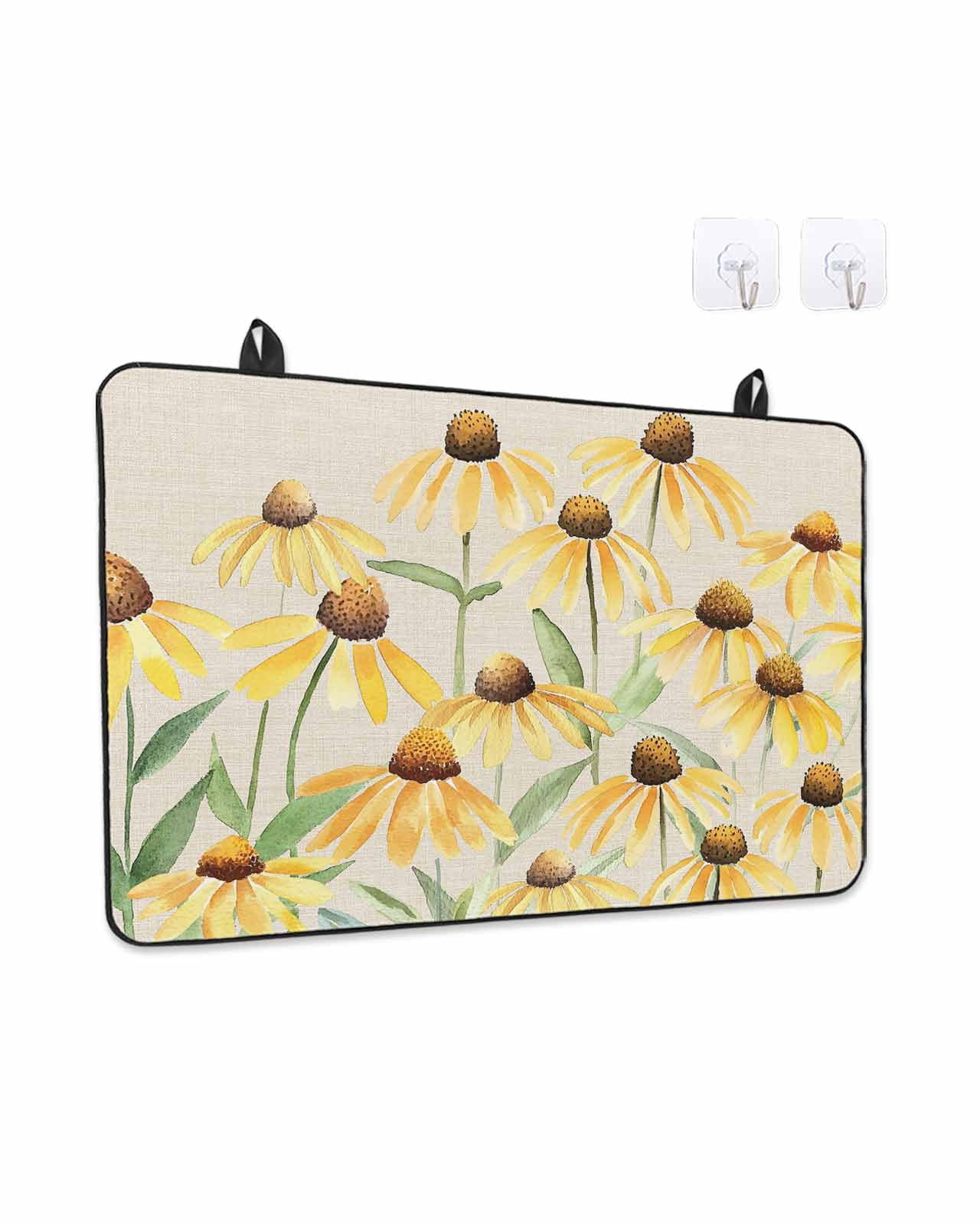 Stove Top Covers for Electric Stove 36x21 Inches, Yellow Spring Floral ...