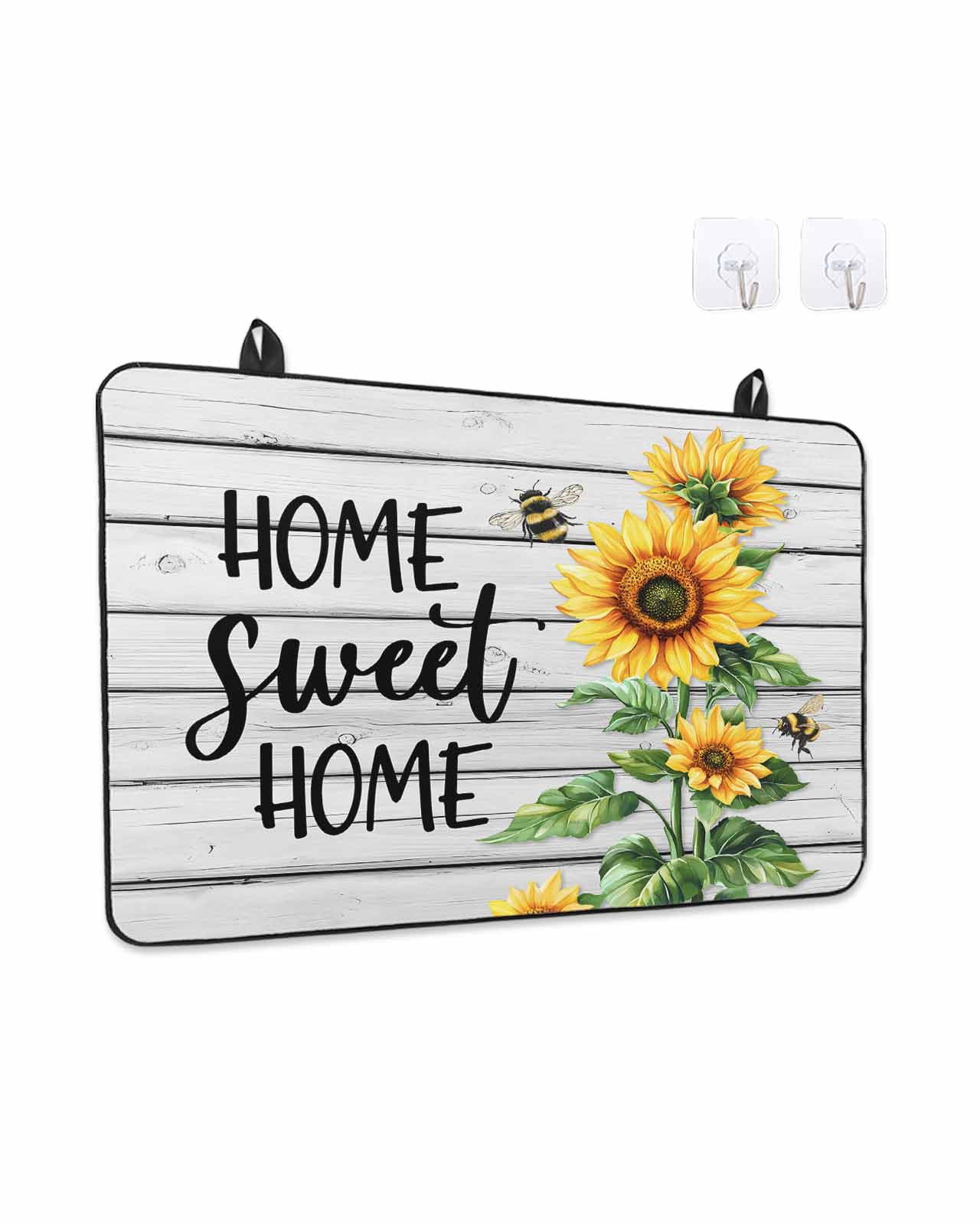 Stove Top Covers for Electric Stove 36x21 Inches, Yellow Sunflower Heat ...