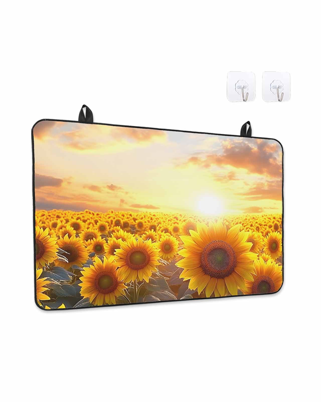 Stove Top Covers for Electric Stove 36x21 Inches, Yellow Sunflowers ...