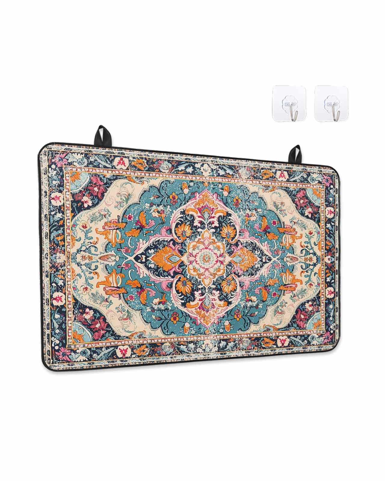 Stove Top Covers for Electric Stove, Bohemia Flower Kitchen Glass ...