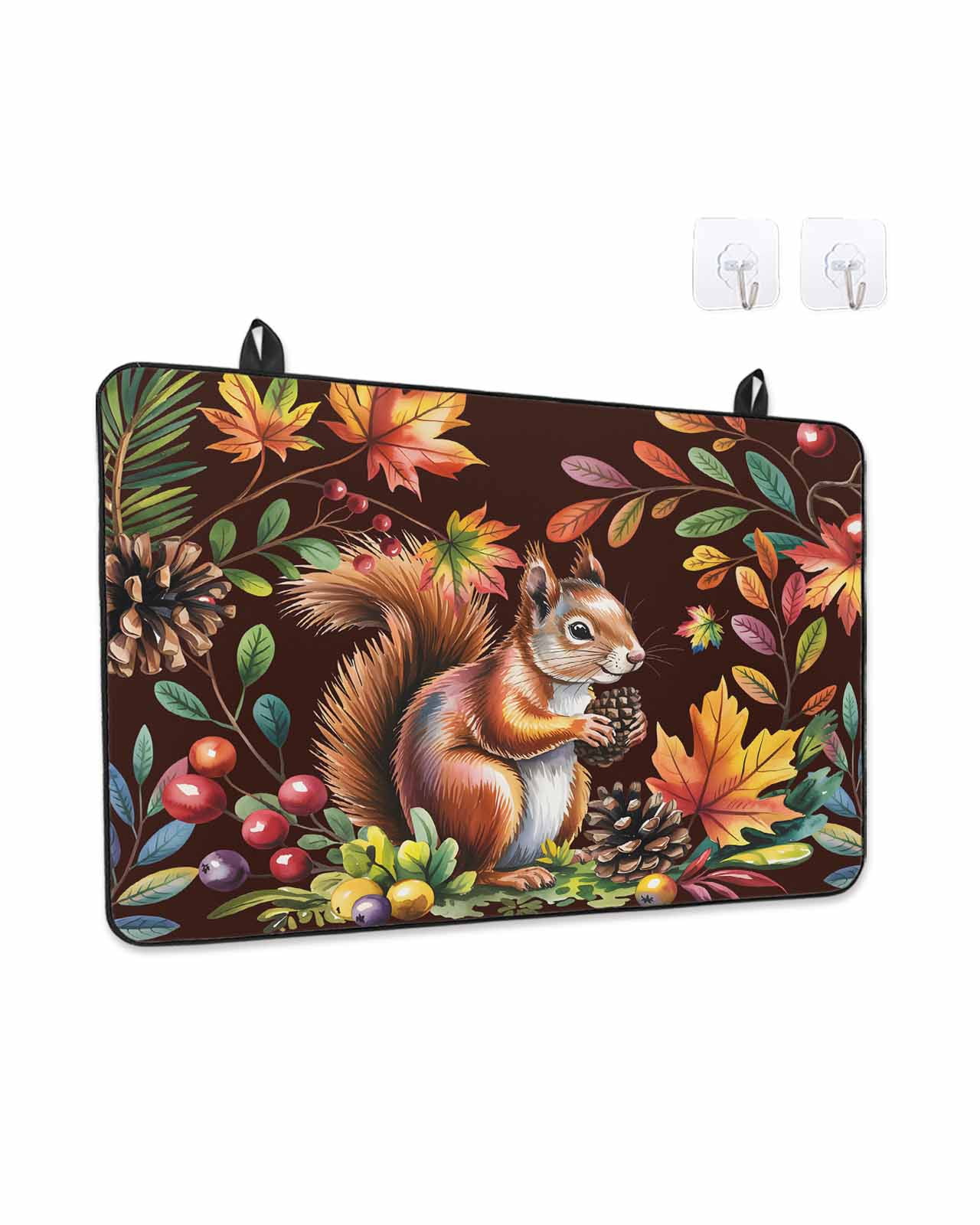 Stove Top Covers for Electric Stove, Colorful Squirrel Kitchen Glass ...