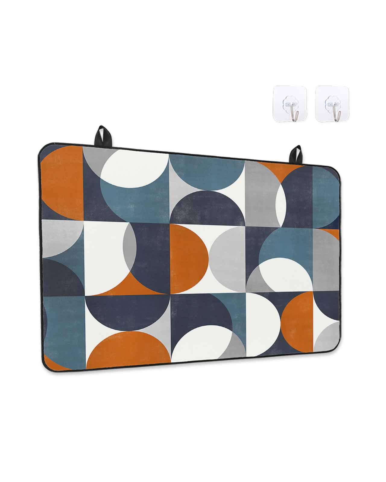 Stove Top Covers for Electric Stove, Contemporary Orange Kitchen Glass ...