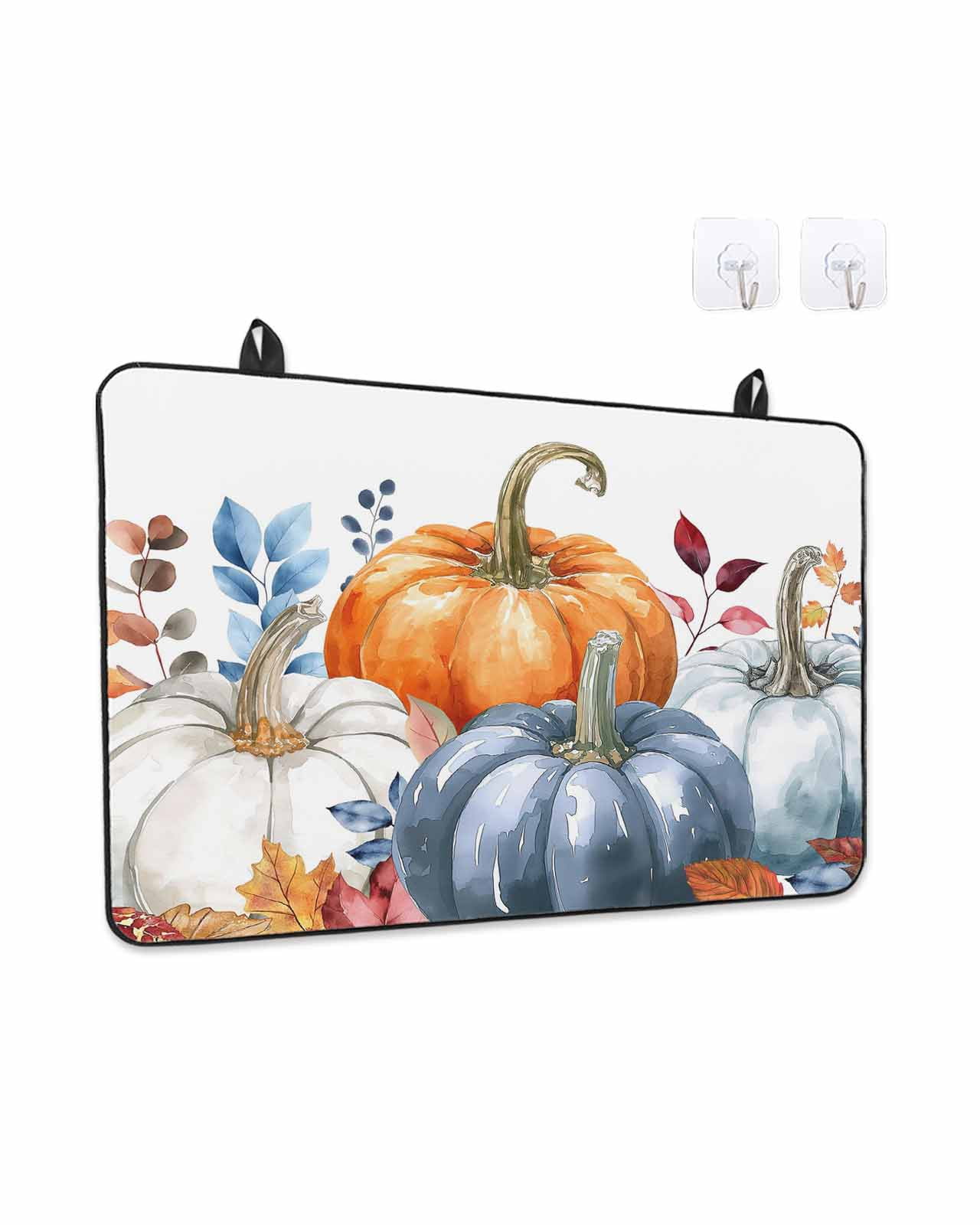 Stove Top Covers for Electric Stove, Fall Eucalyptus Pumpkins Kitchen ...