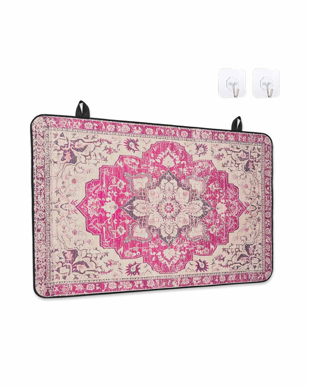 Stove Top Covers for Electric Stove, Pink Flower Kitchen Glass Ceramic ...