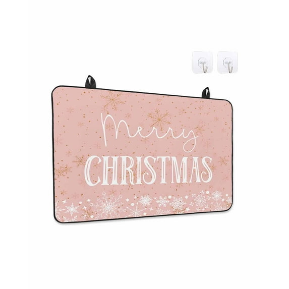 Stove Top Covers for Electric Stove, Pink Merry Christmas Kitchen Glass ...