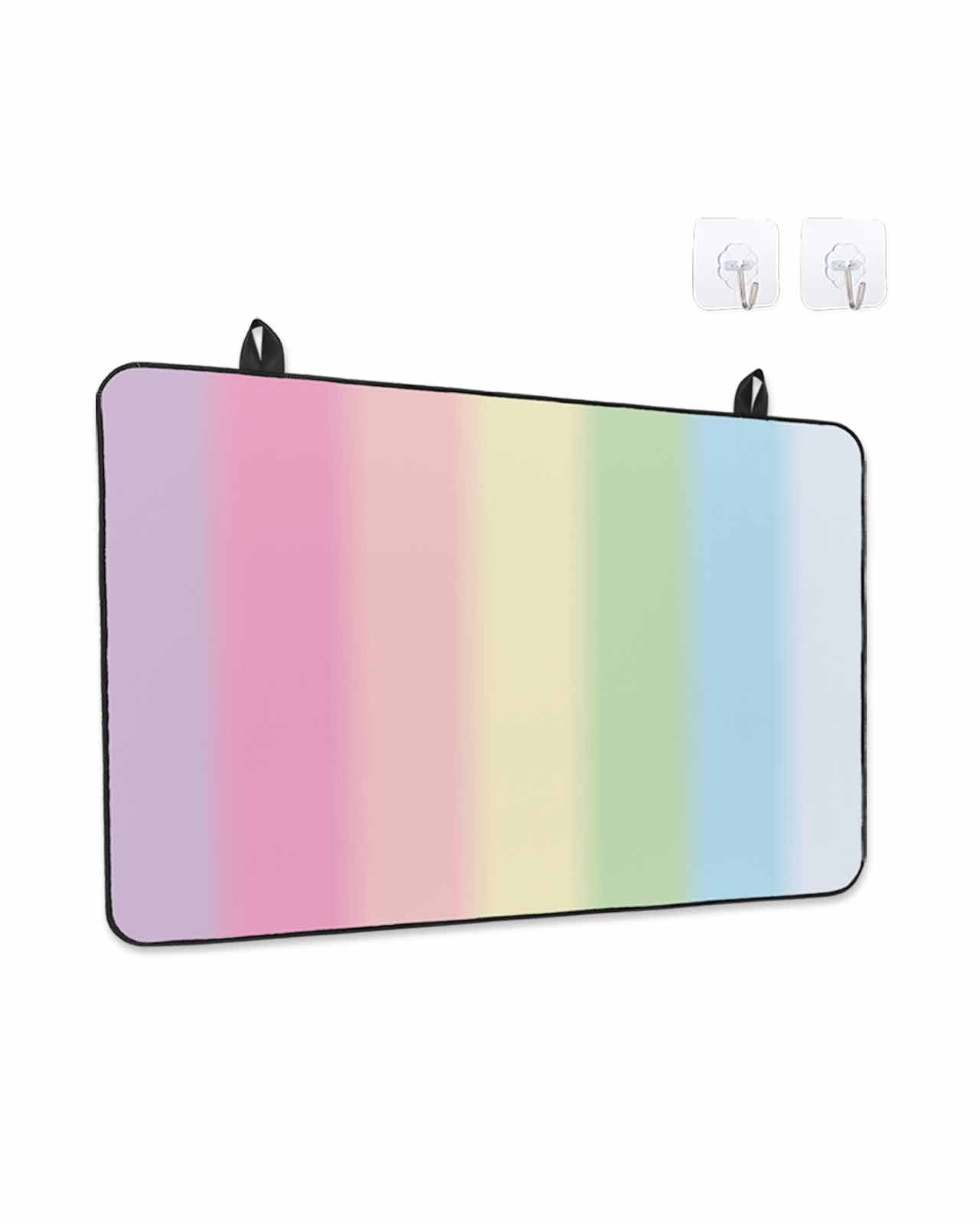 Stove Top Covers for Electric Stove, Rainbow Stripes Kitchen Glass ...