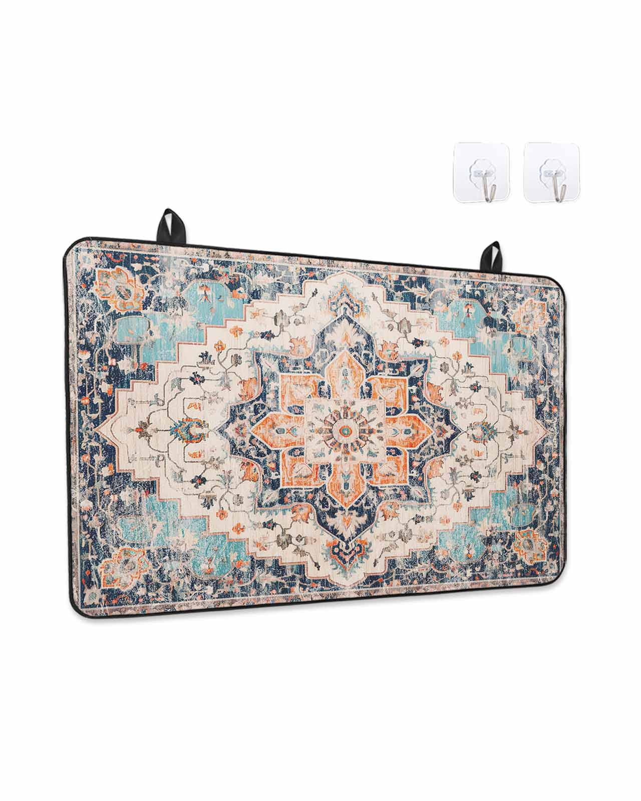 Stove Top Covers for Electric Stove, Rustic Geometric Kitchen Glass ...