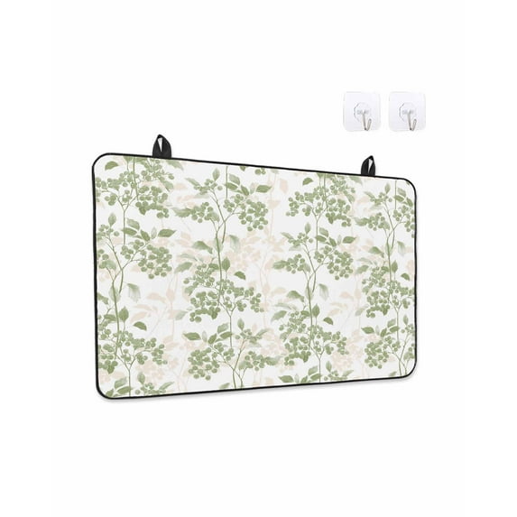 Stove Top Covers for Electric Stove, Sage Green Fruit Kitchen Glass ...