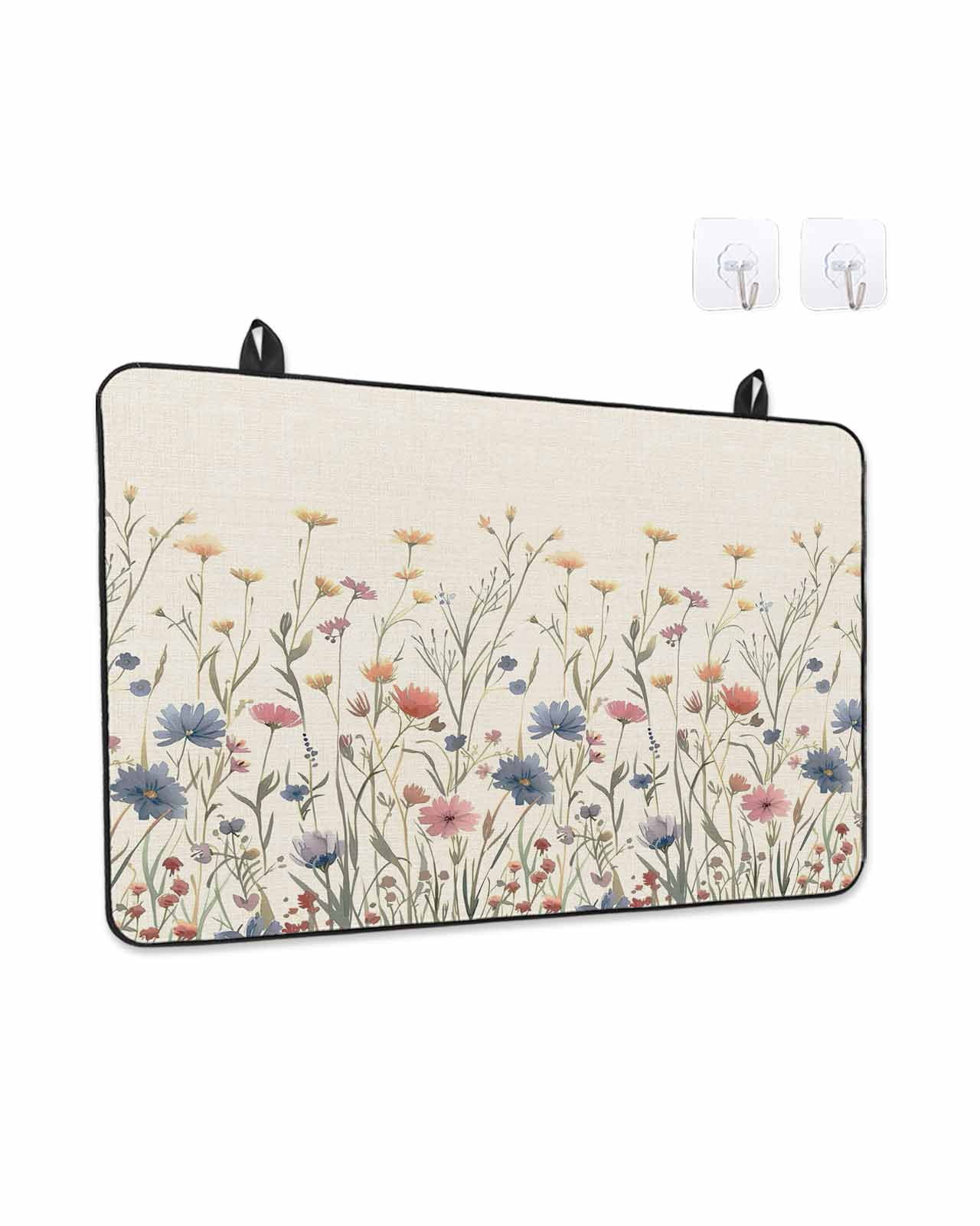 Stove Top Covers for Electric Stove, Spring Floral Kitchen Glass ...