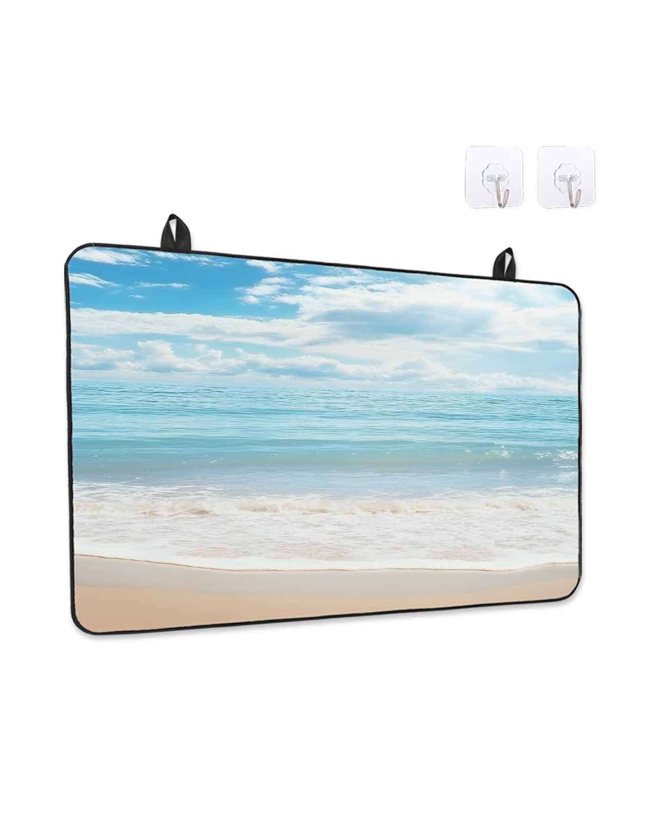 Stove Top Covers for Electric Stove, Summer Beach Kitchen Glass Ceramic ...