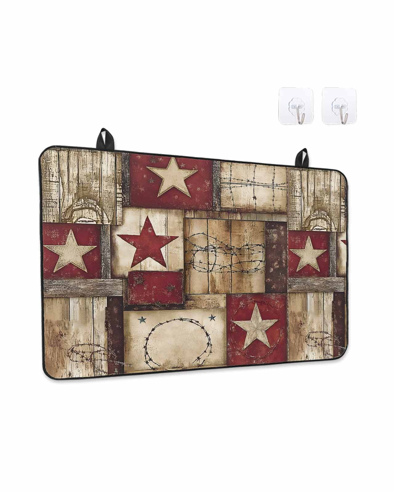 Stove Top Covers for Electric Stove, Texas Star Farm Kitchen Glass ...